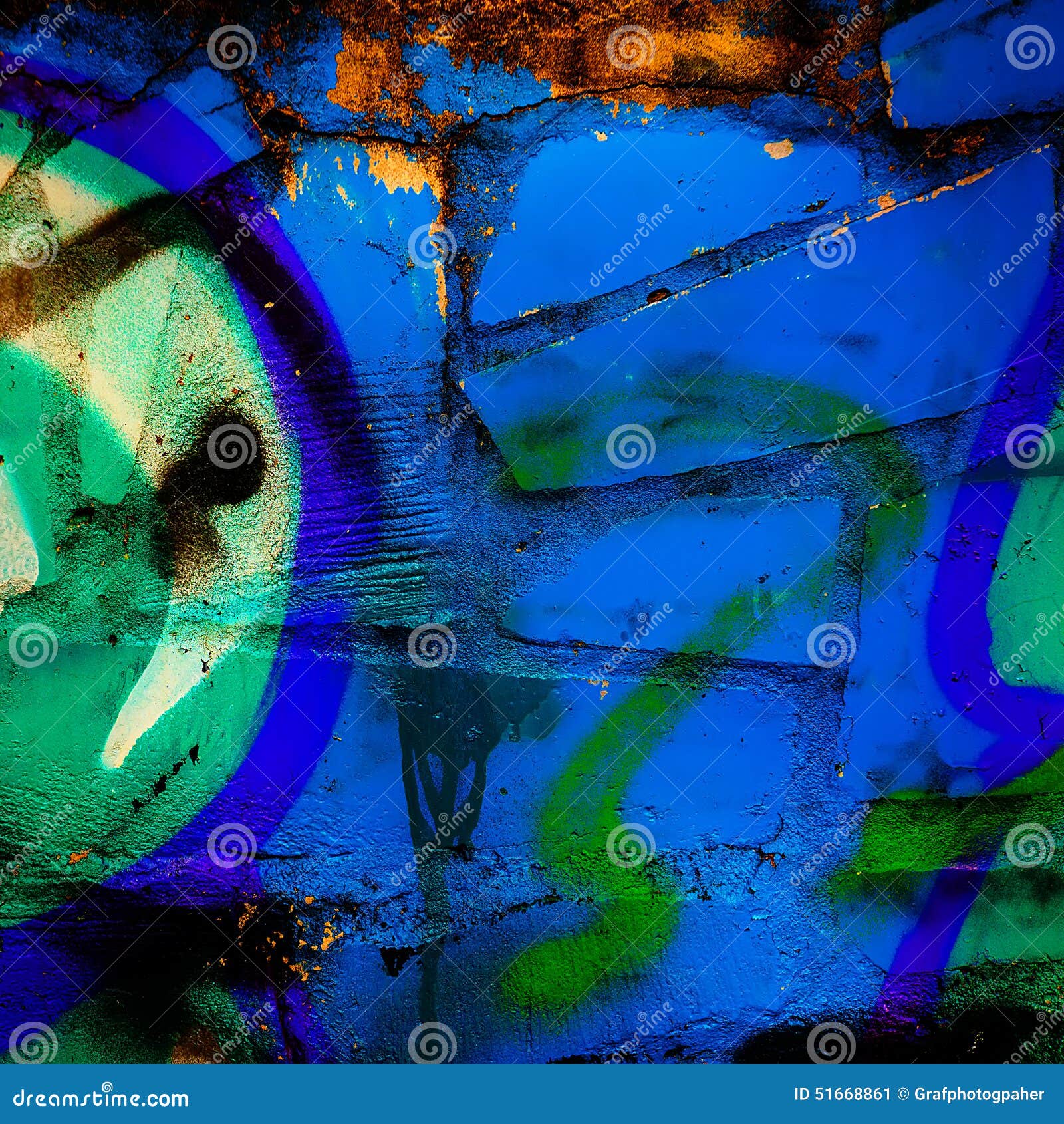 Graffiti stock image. Image of grunge, plaster, building - 51668861