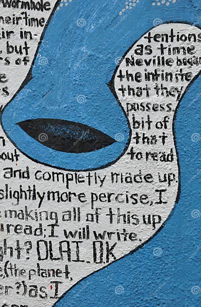 Graffiti Poem editorial photography. Image of writing - 18180427