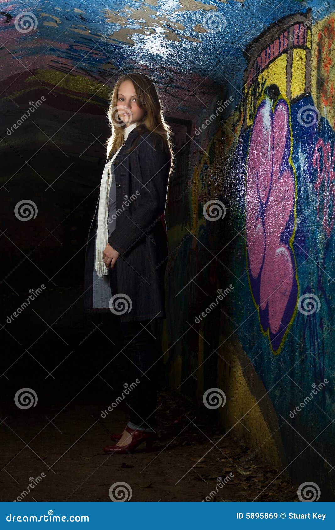 Graffiti portrait stock image. Image of brown, clear, complexion - 5895869