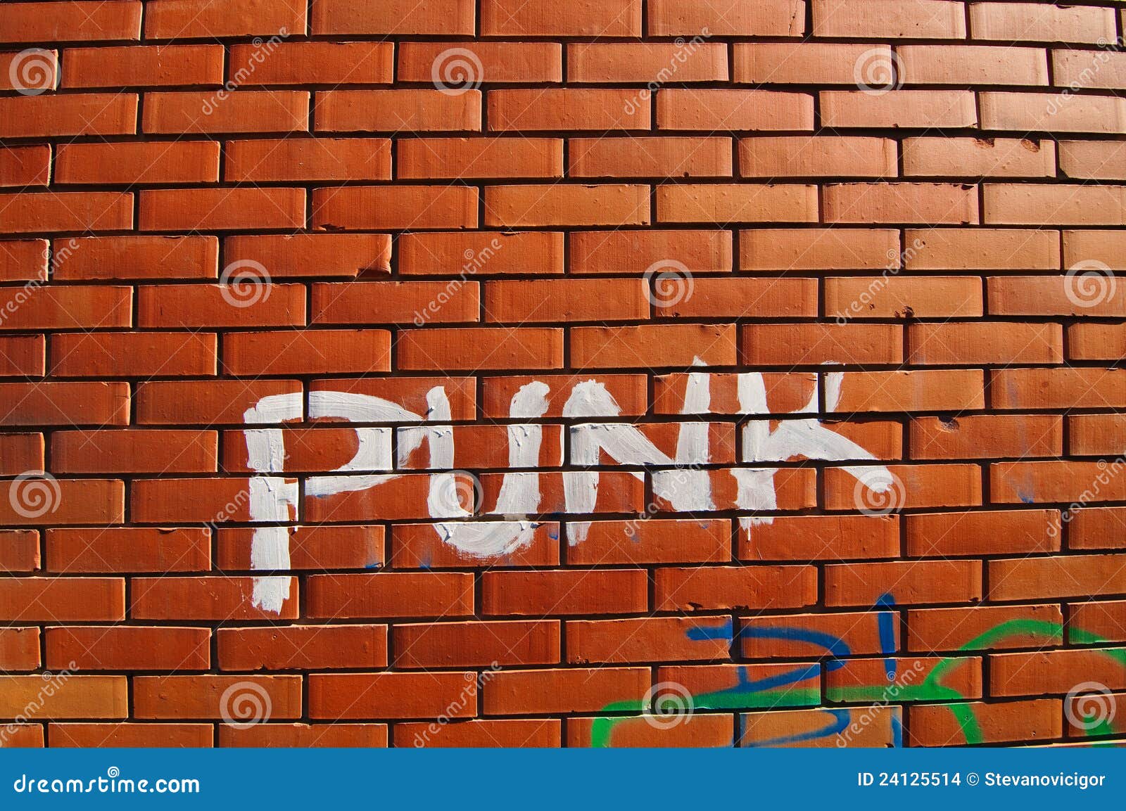 Graffiti punk fotografia stock. Immagine di spruzzo, sfondo - 24125514