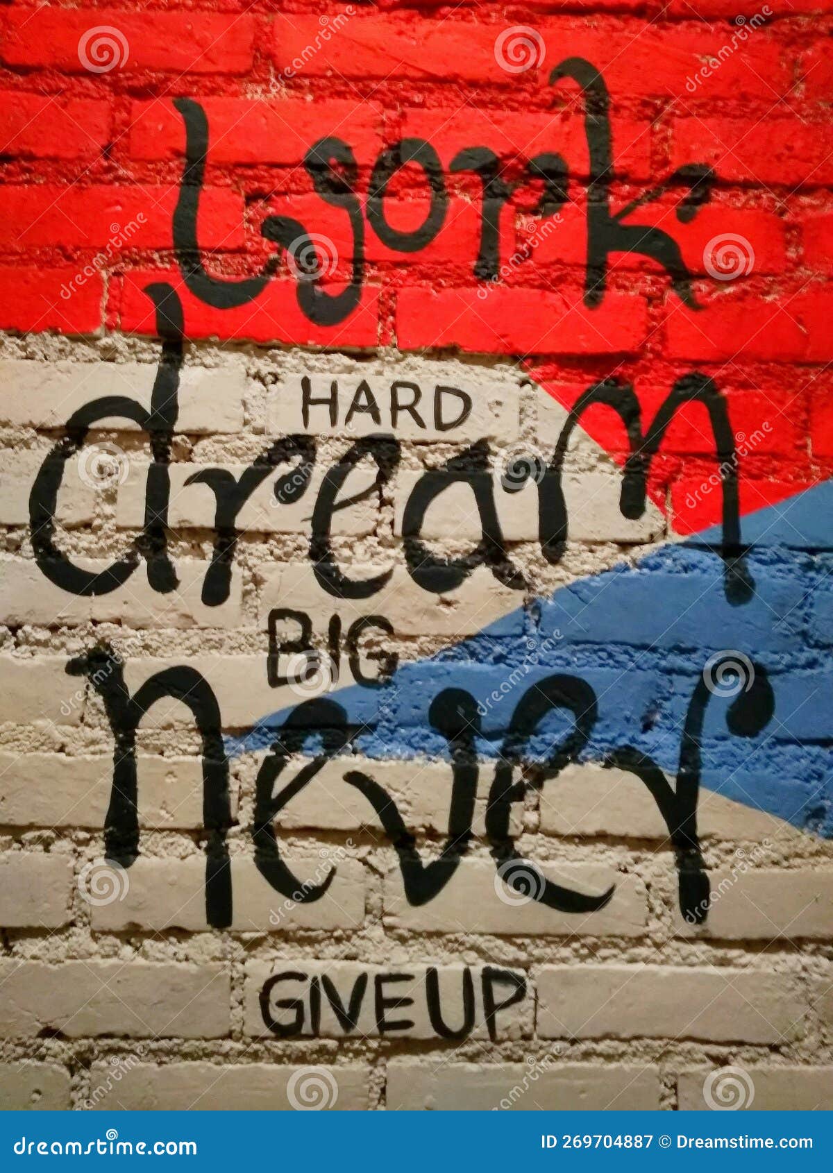 Graffiti with Quote for Everyone Stock Image - Image of calligraphy ...