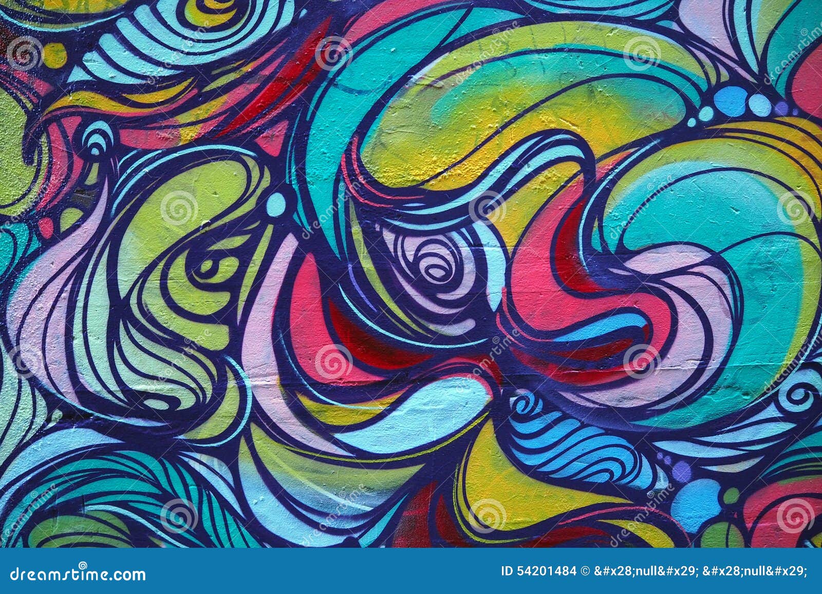 Graffiti - Rainbow Colour Patterns Editorial Stock Image - Image of ...