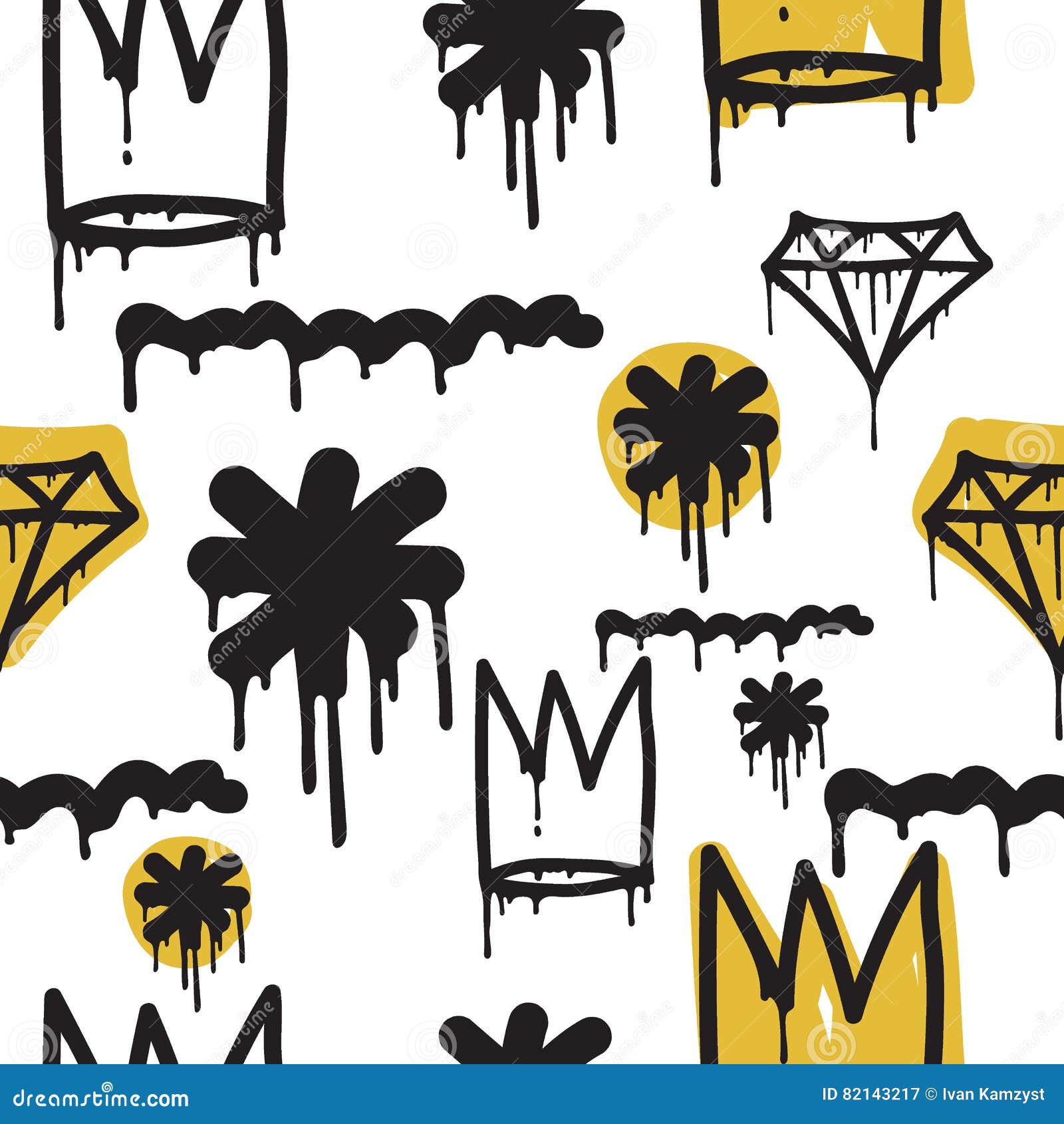 Graffiti seamless pattern stock vector. Illustration of grunge - 82143217
