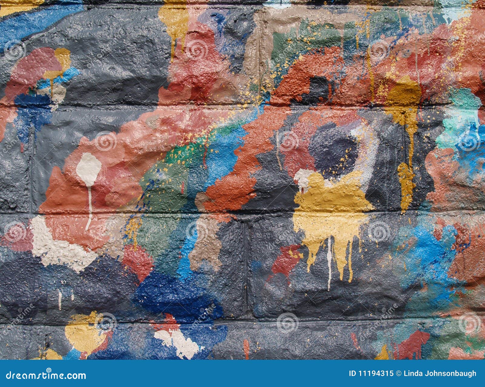 Graffiti on the Side of a Public Building Stock Image - Image of ...
