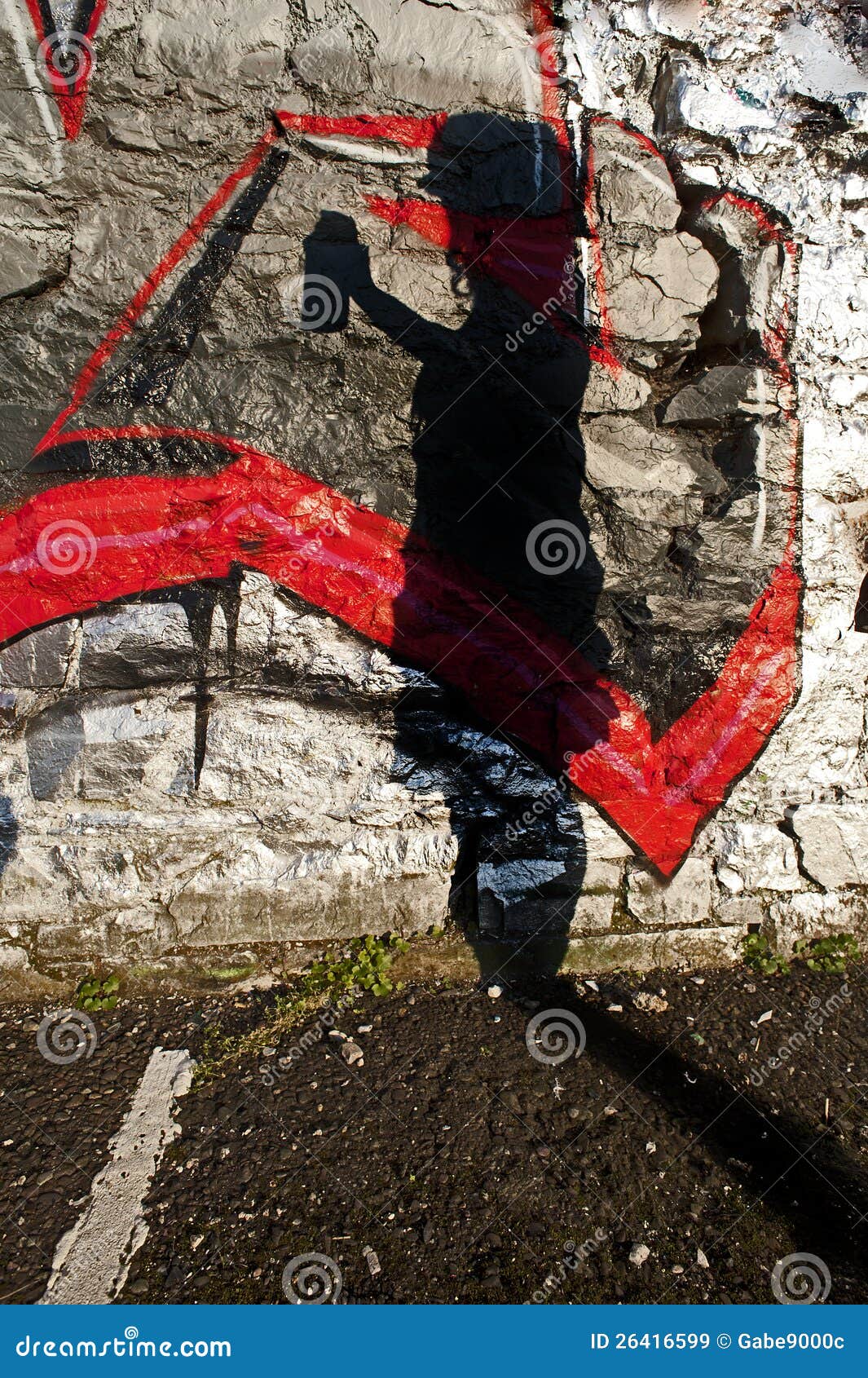 Graffiti silhouette stock image. Image of shadow, urban - 26416599