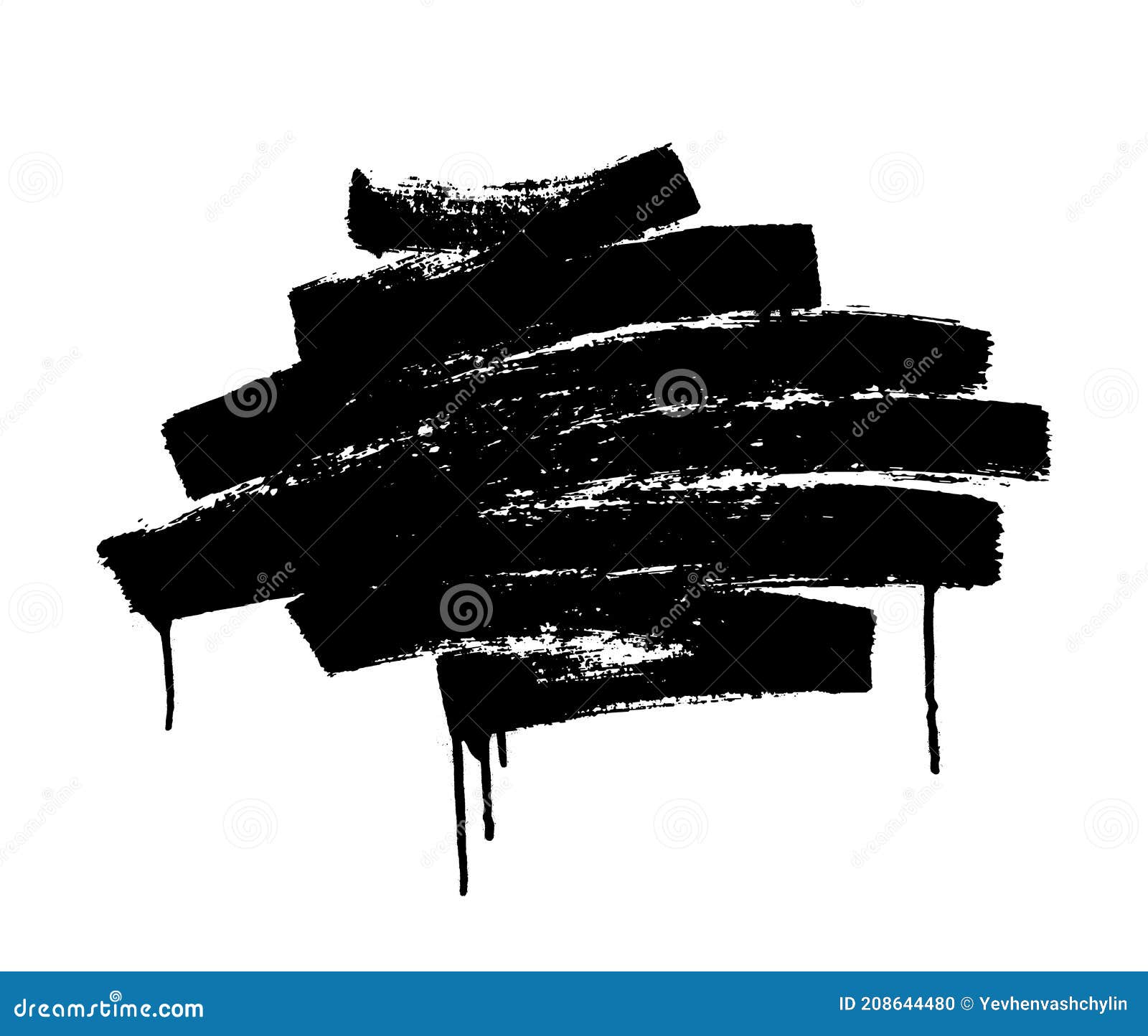 Graffiti Spray Banner. Abstract Graphic Spray Paint Frame Stock Vector ...