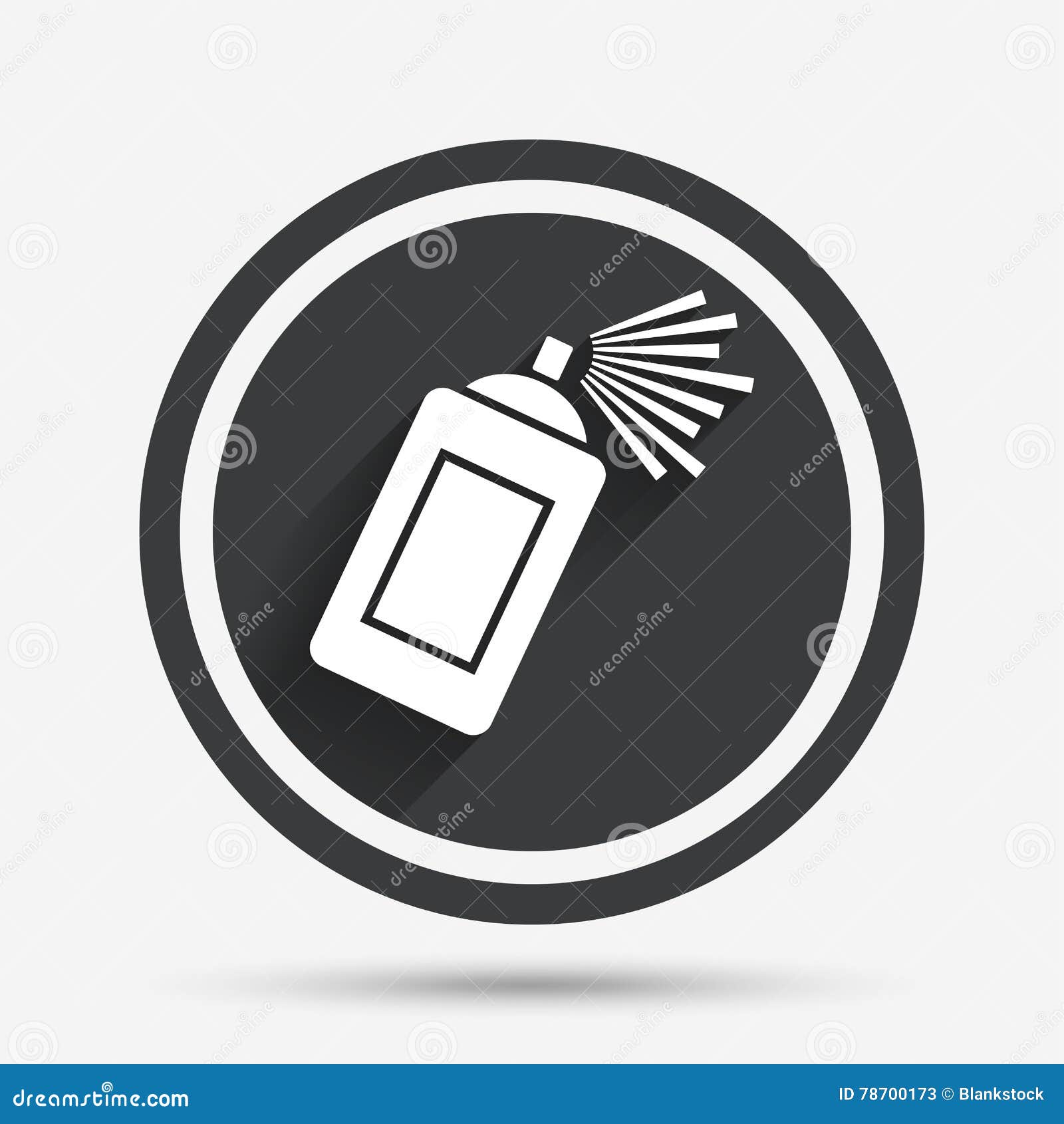 Graffiti Spray Can Sign Icon. Aerosol Paint. Stock Vector ...