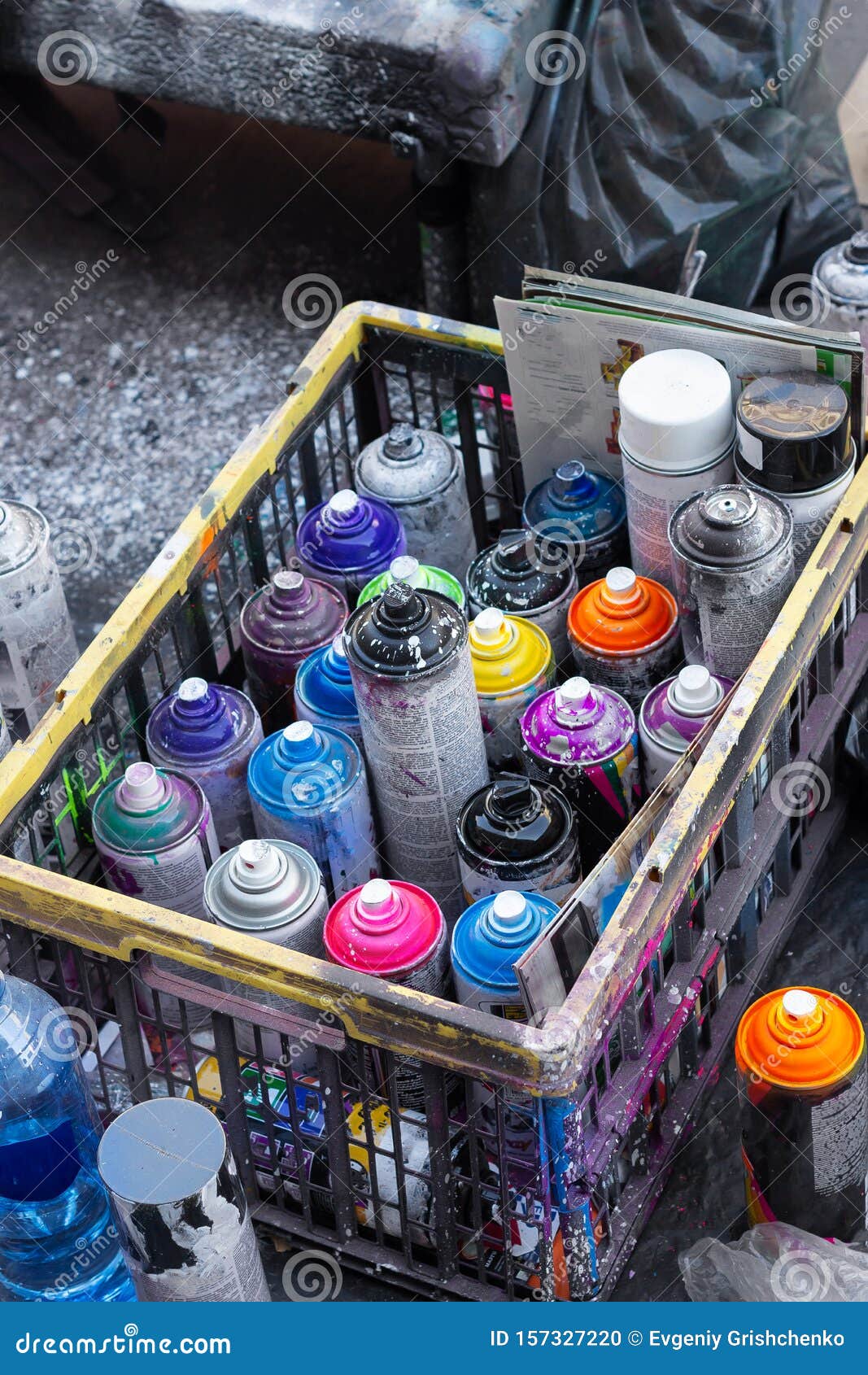 Graffiti Spray Cans Urban Paint Design Stock Photography ...