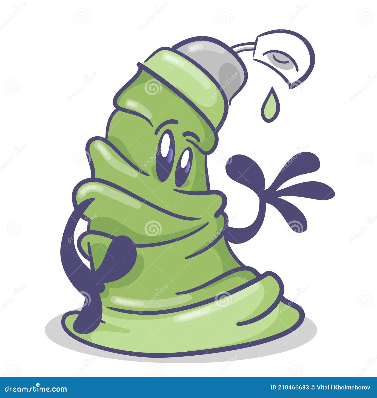 Cartoon Man Squeezed Between Two Walls Royalty-Free Stock Photo ...