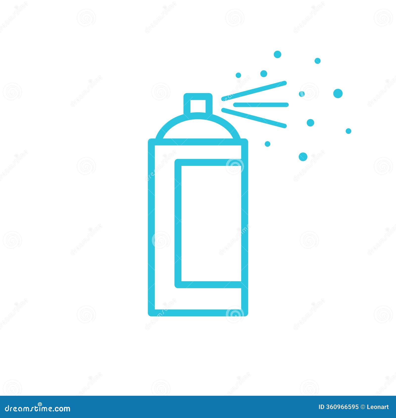 Graffiti Spray Icon. Isolated on White Stock Illustration ...