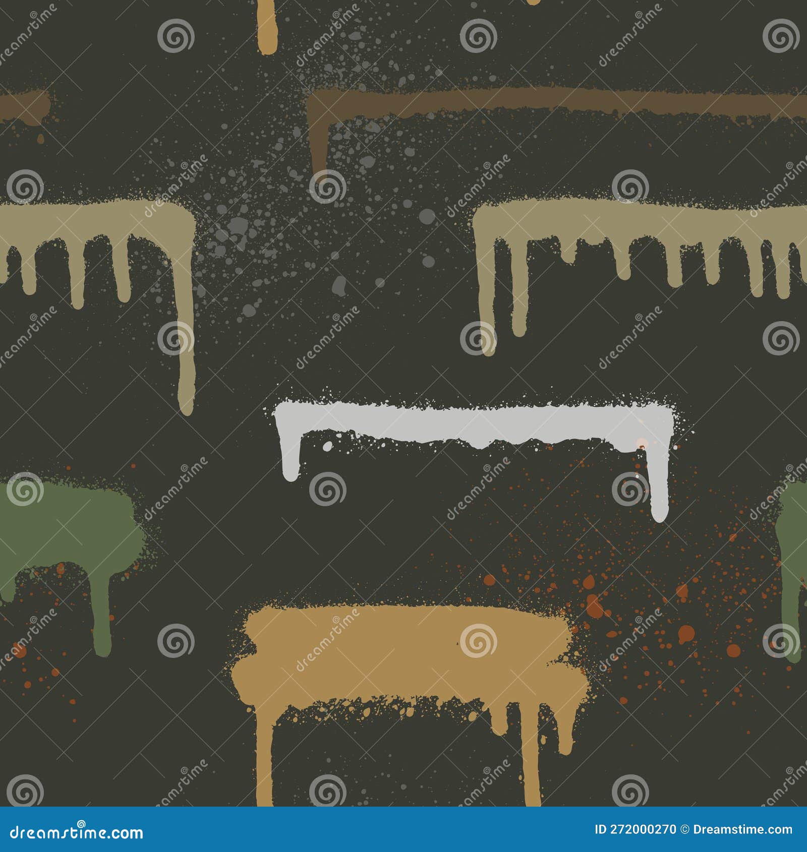 Graffiti Spray Paint Seamless Pattern. Vector Illustration. Stock ...