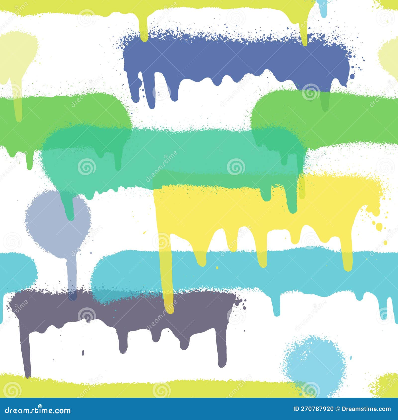 Graffiti Spray Paint Seamless Pattern. Vector Illustration. Stock ...