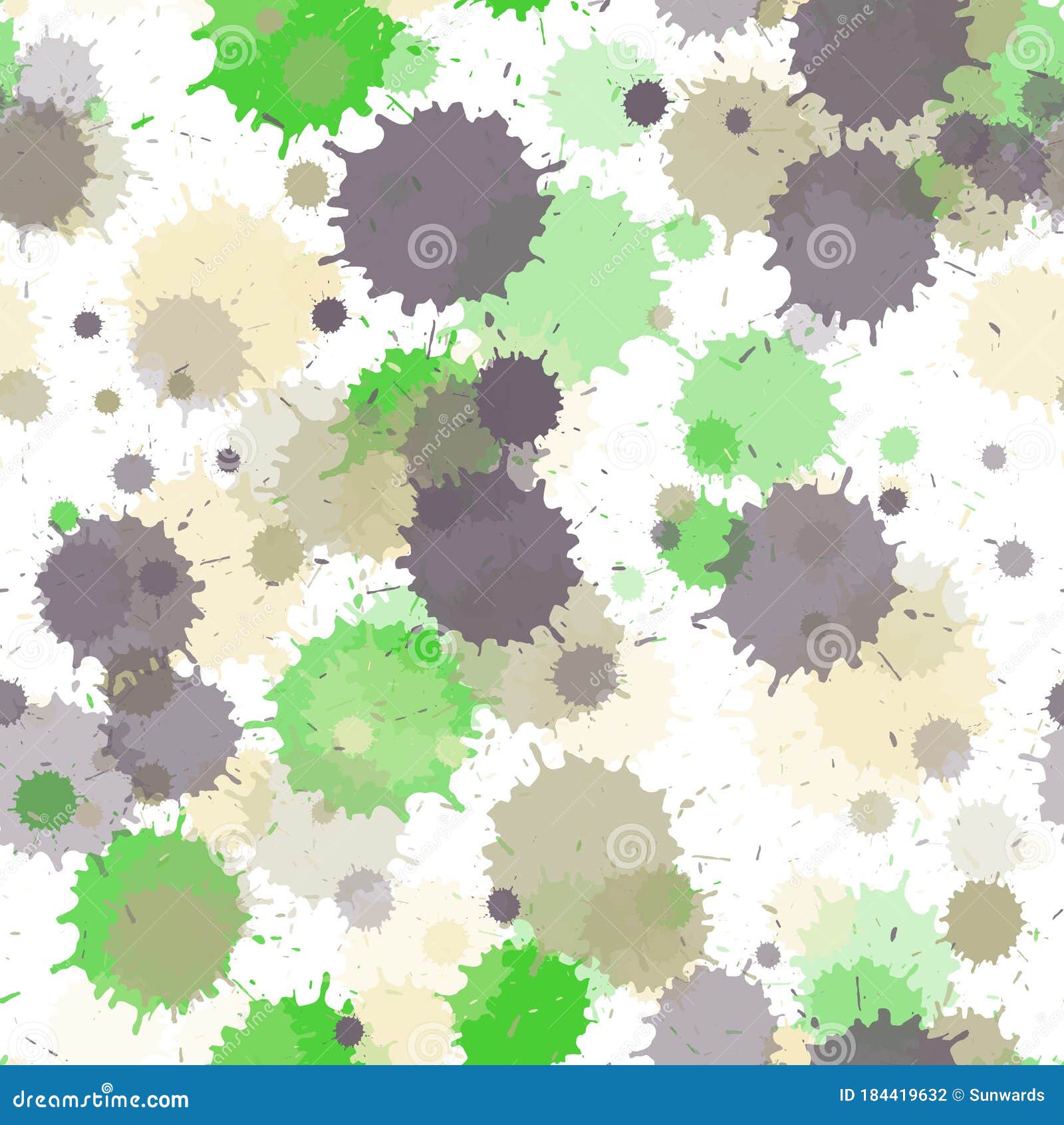 Graffiti Spray Transparent Stains Vector Seamless Wallpaper Pattern ...