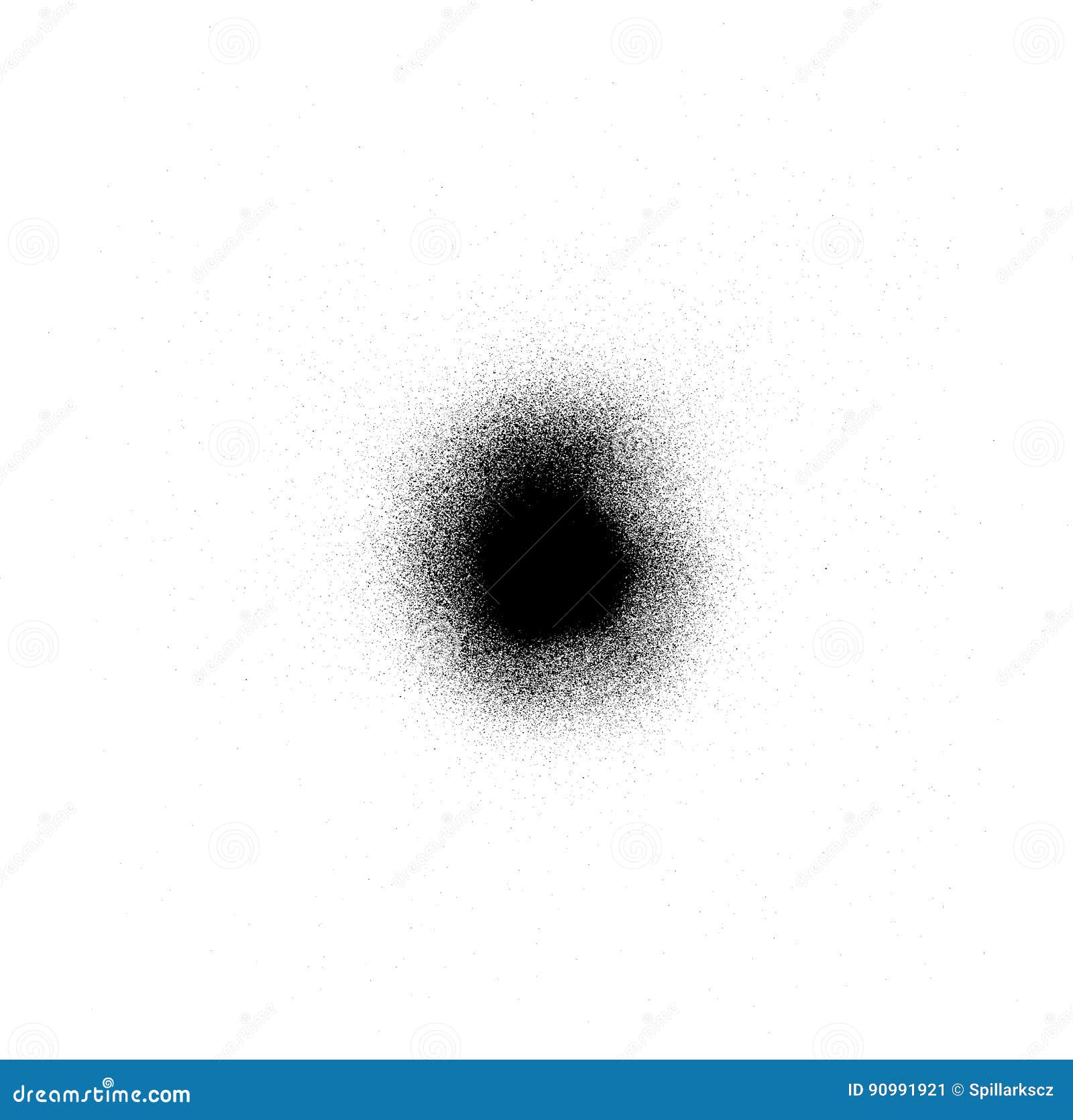 Graffiti Sprayed Dot with Fat Cap in Black Over White Stock Vector ...