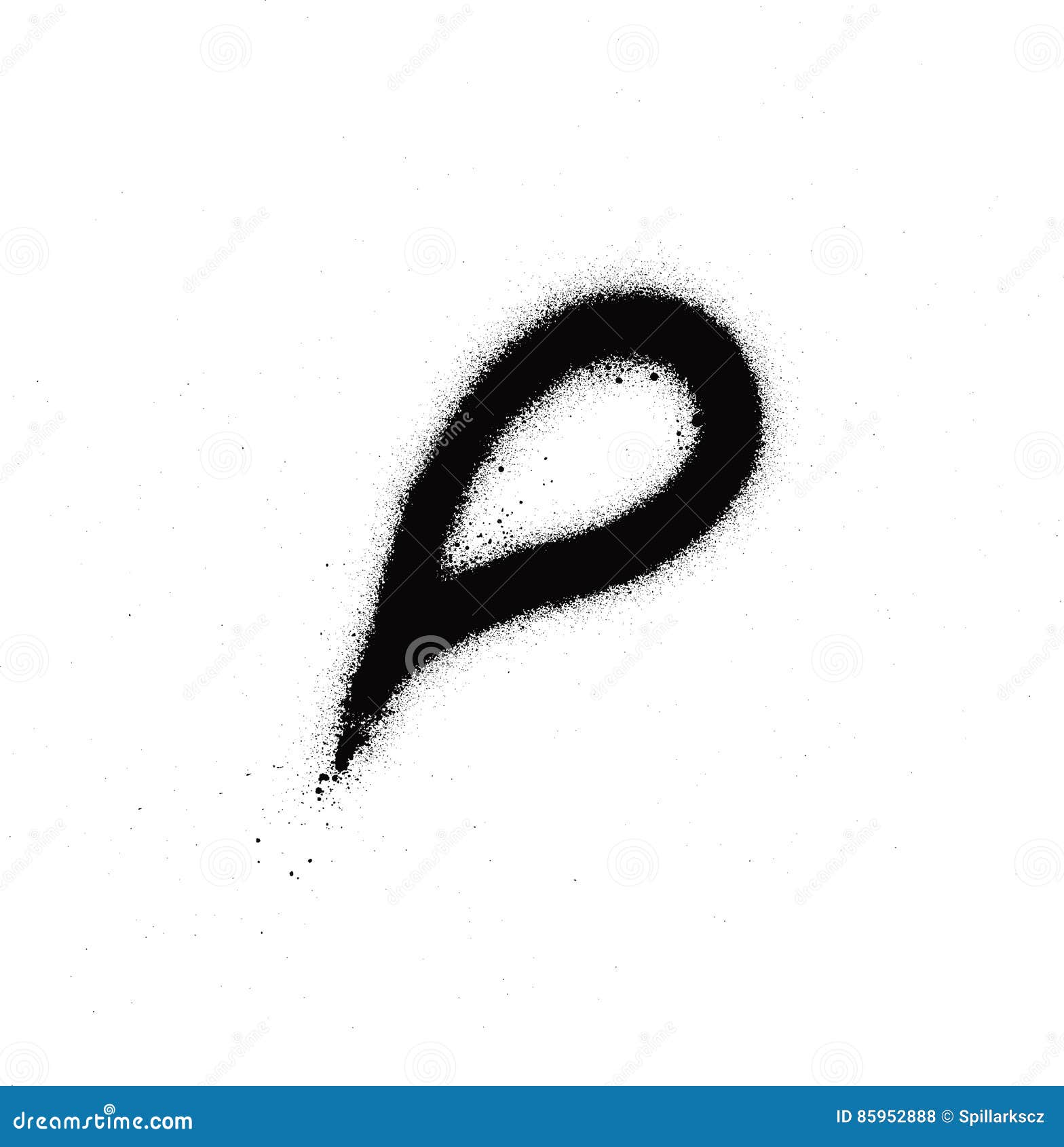 Graffiti Sprayed Drip Droplet in Black on White Stock Vector ...