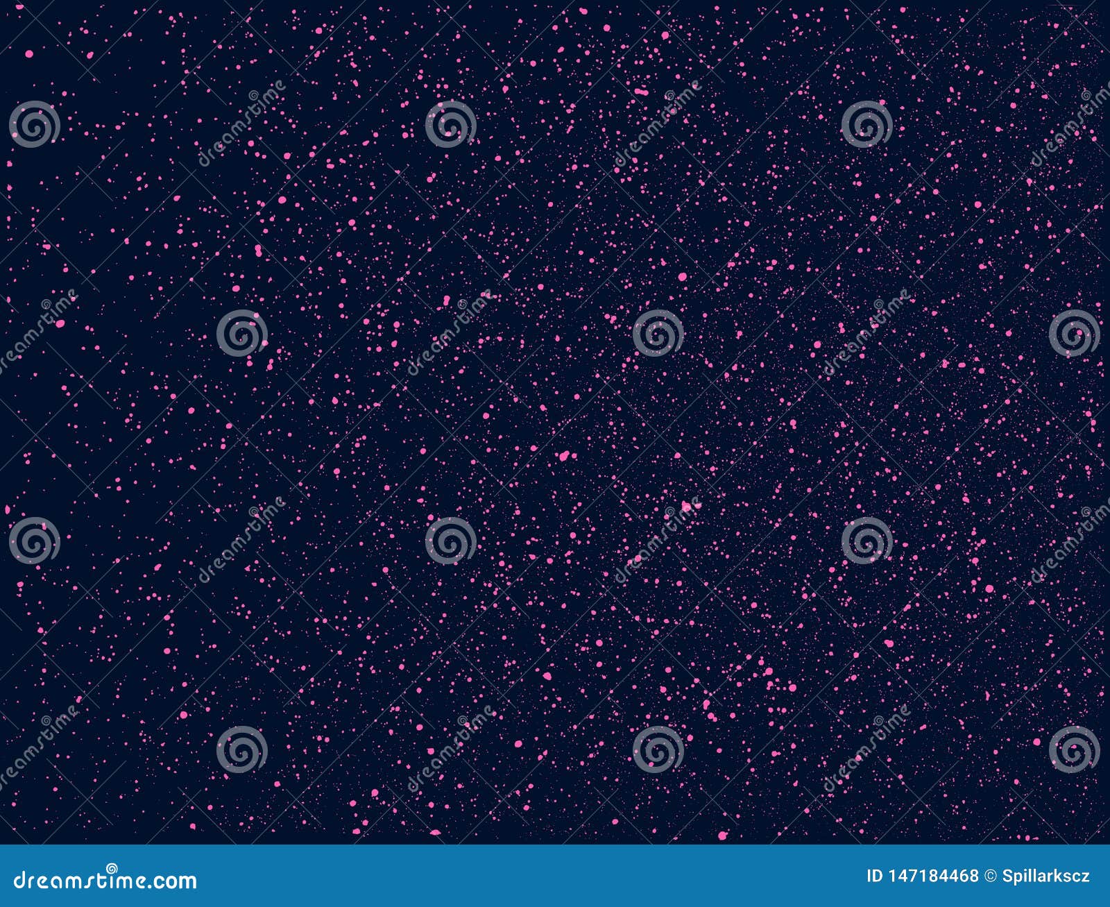 Graffiti Sprayed Misty Pink Speckles Over Blue Backdrop Stock Vector ...