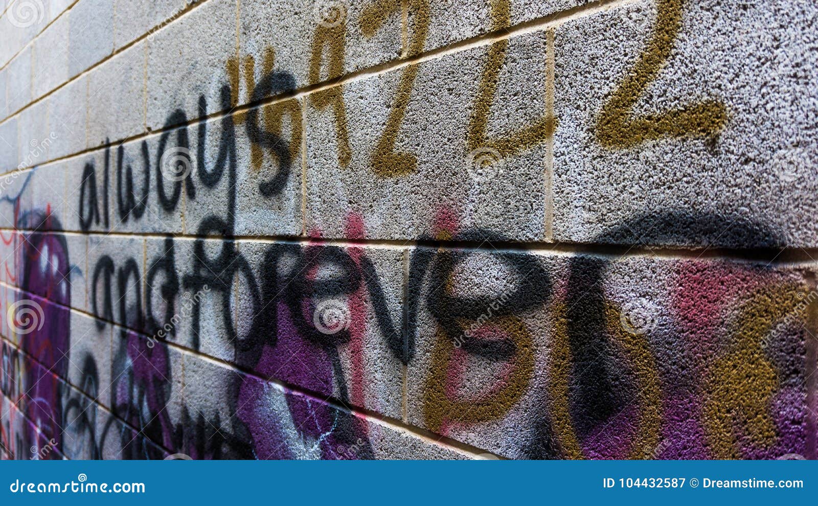Graffiti on a stone wall stock image. Image of black - 104432587