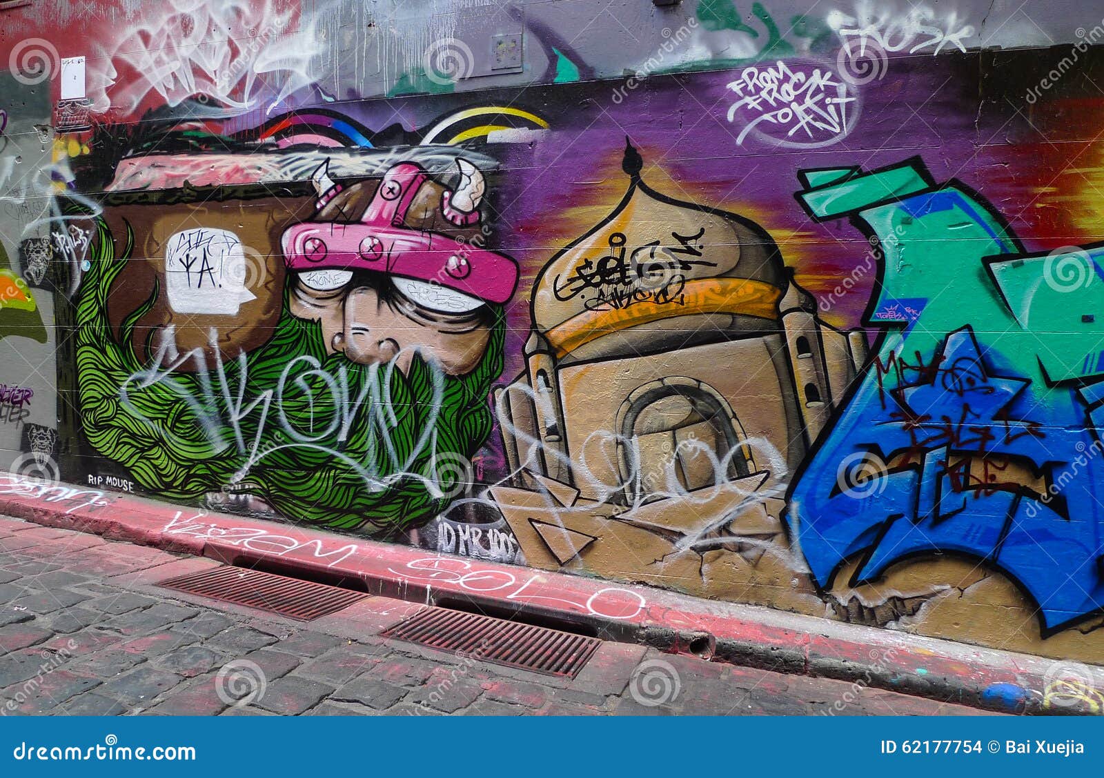Graffiti Street in Melbourne,australia Editorial Stock Image ...