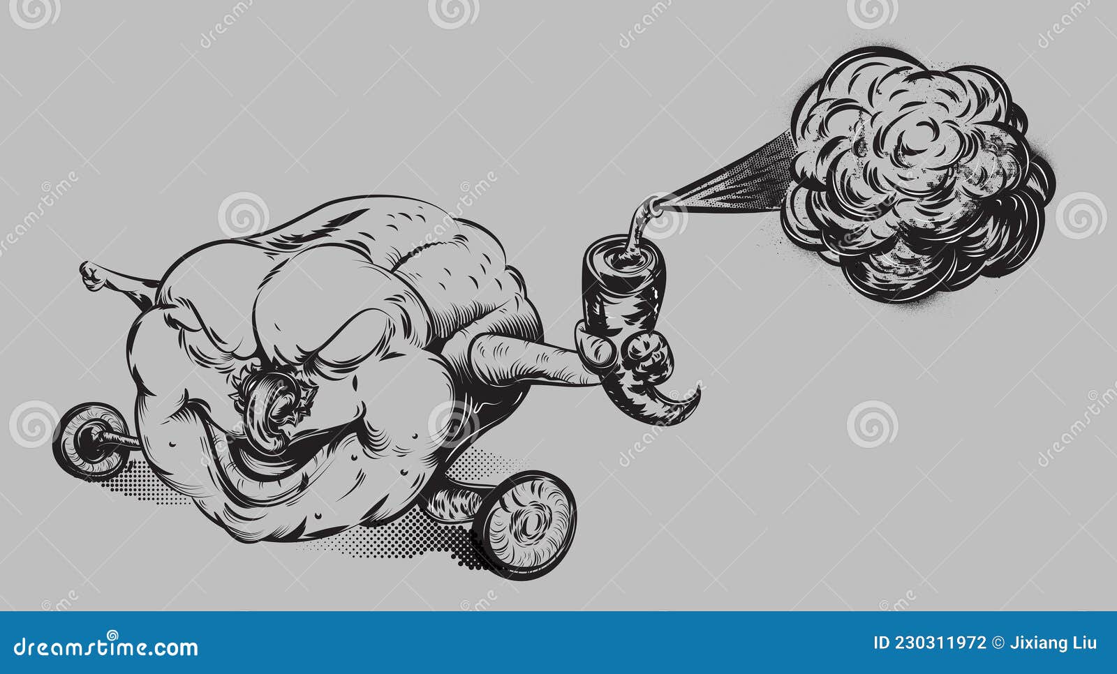 Graffiti Street Style Angry Spray Can Stock Illustration - Illustration ...