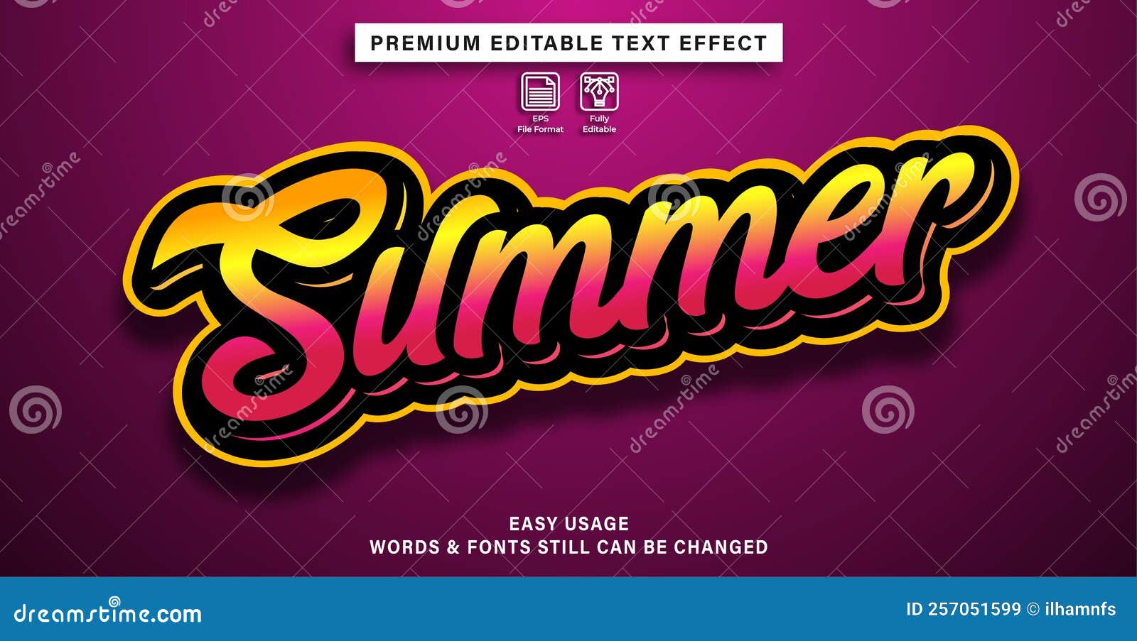 Graffiti. Summer Word. Street Art Spray Paint Graffiti Sticker Vector ...