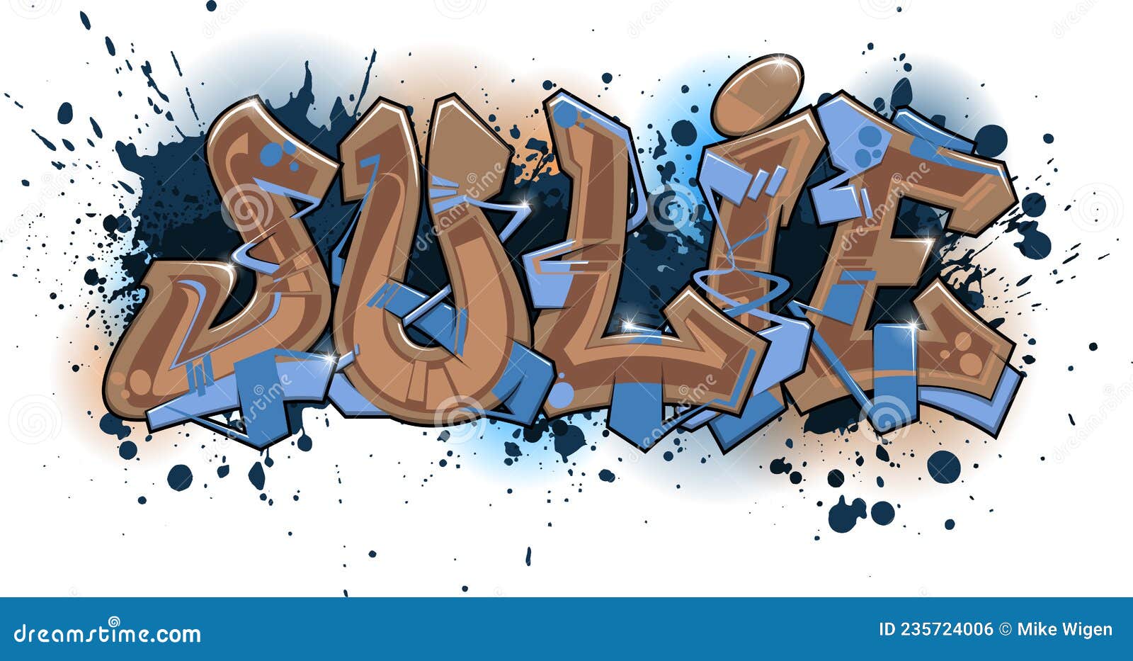 Graffiti Styled Urban Street Art Tagging Design - Michael Cartoon ...