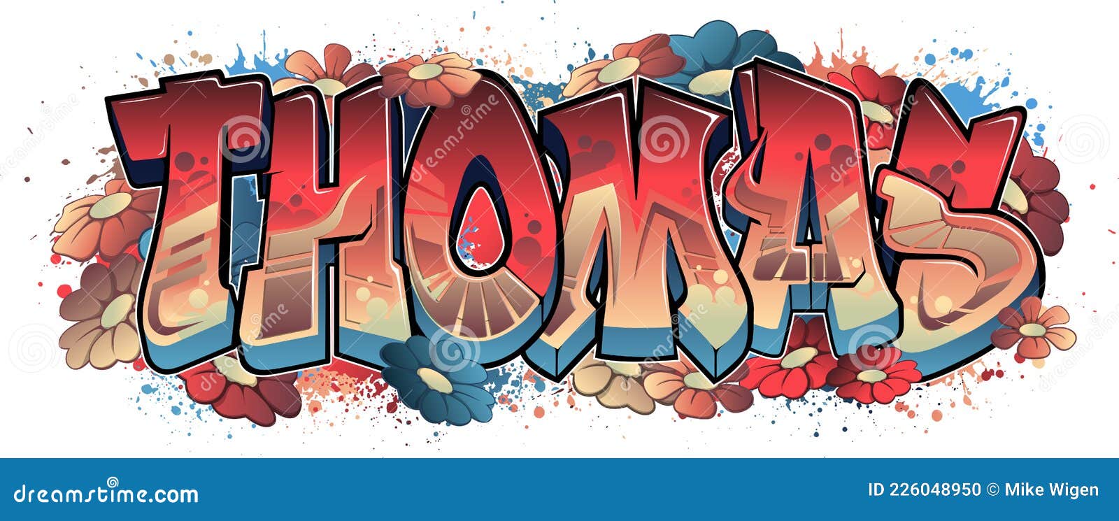 Tommy Name Text Graffiti Royalty-Free Cartoon | CartoonDealer.com ...