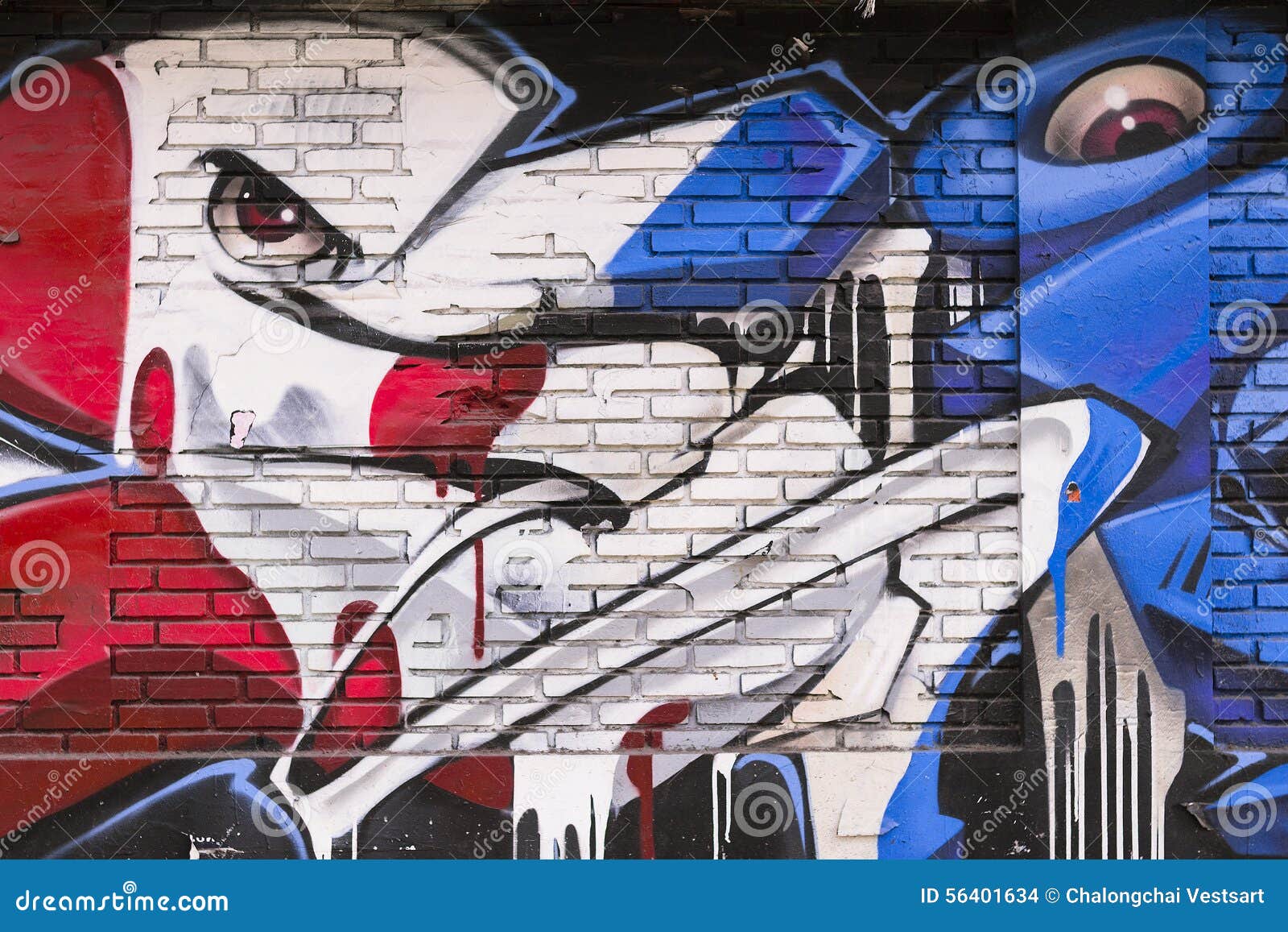 Graffiti sur le mur image stock éditorial. Image du beau - 56401634