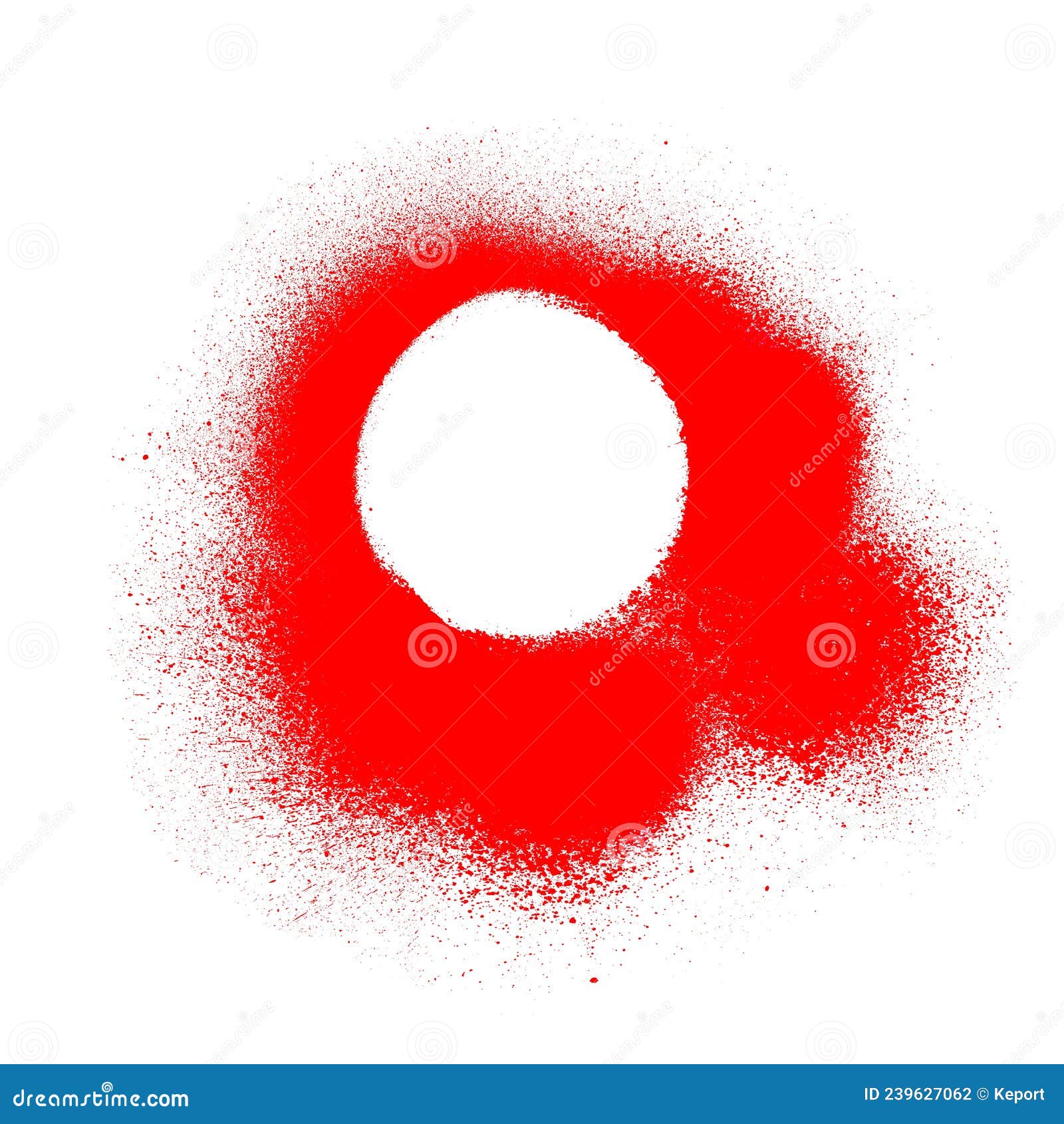 Graffiti Texture - Empty Red Graffiti Circle Stock Illustration ...