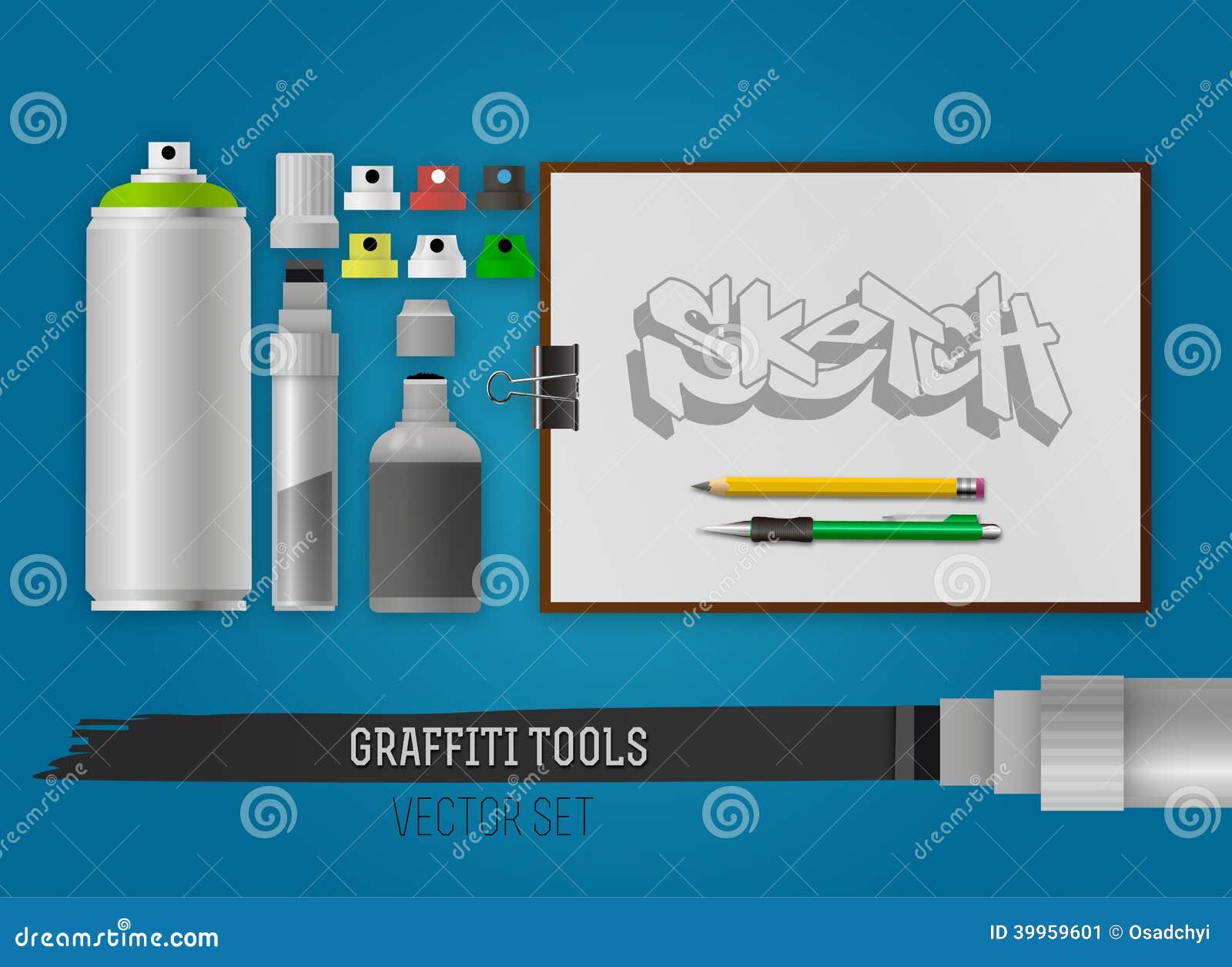 Graffiti Tools Royalty-Free Stock Photo | CartoonDealer.com #39959601