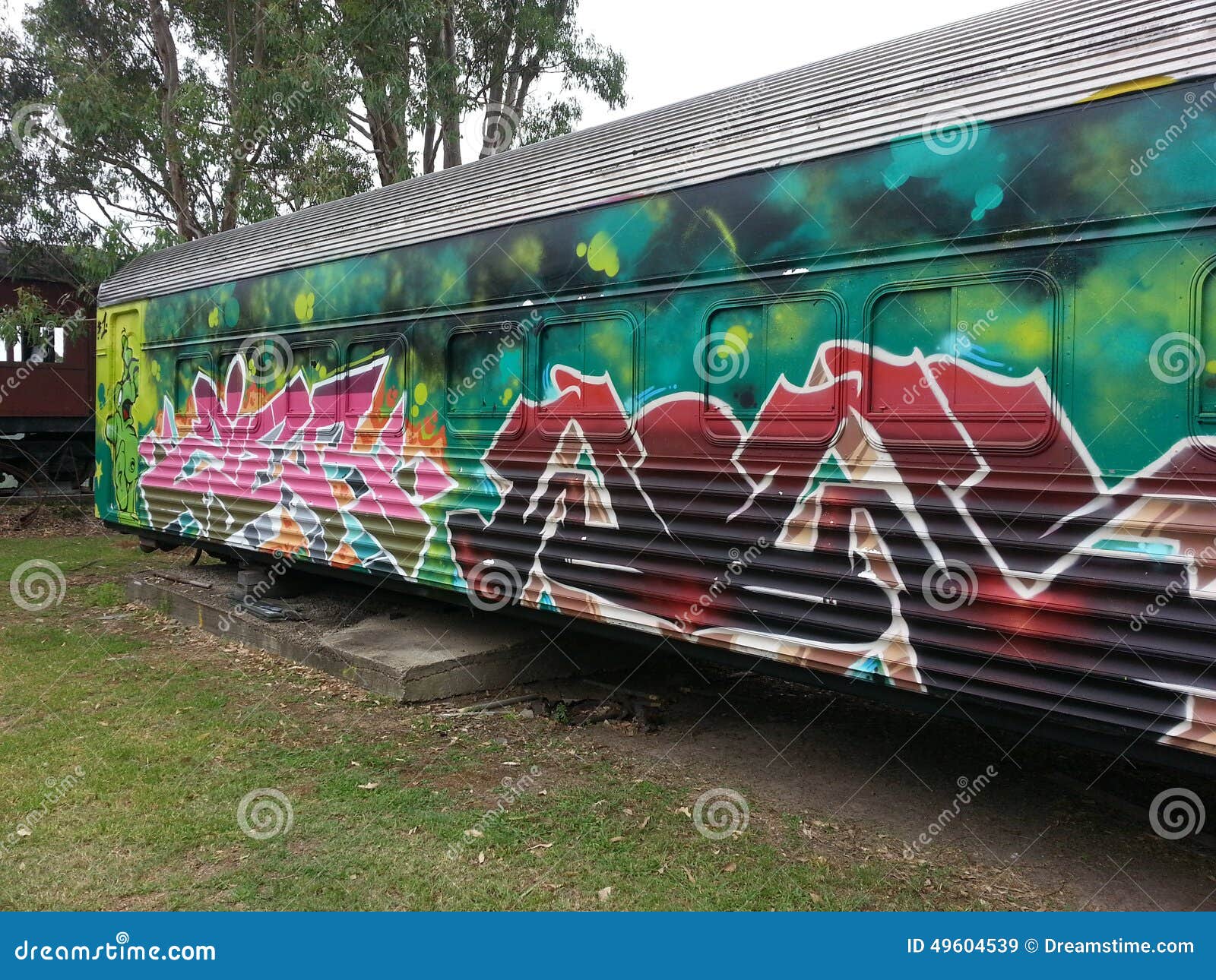 Graffiti Train Editorial Photo | CartoonDealer.com #46185087