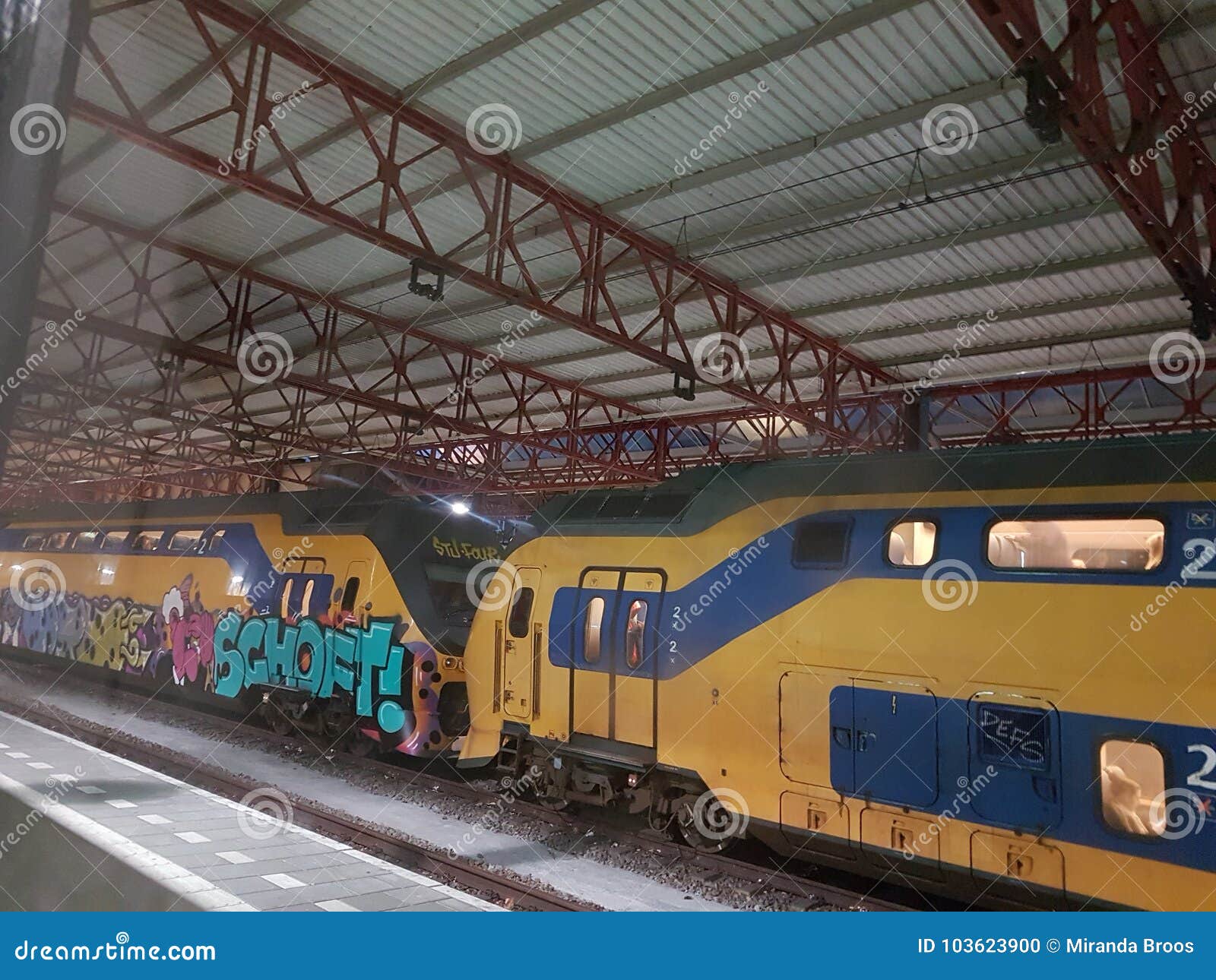 Graffiti train editorial image. Image of netherland - 103623900