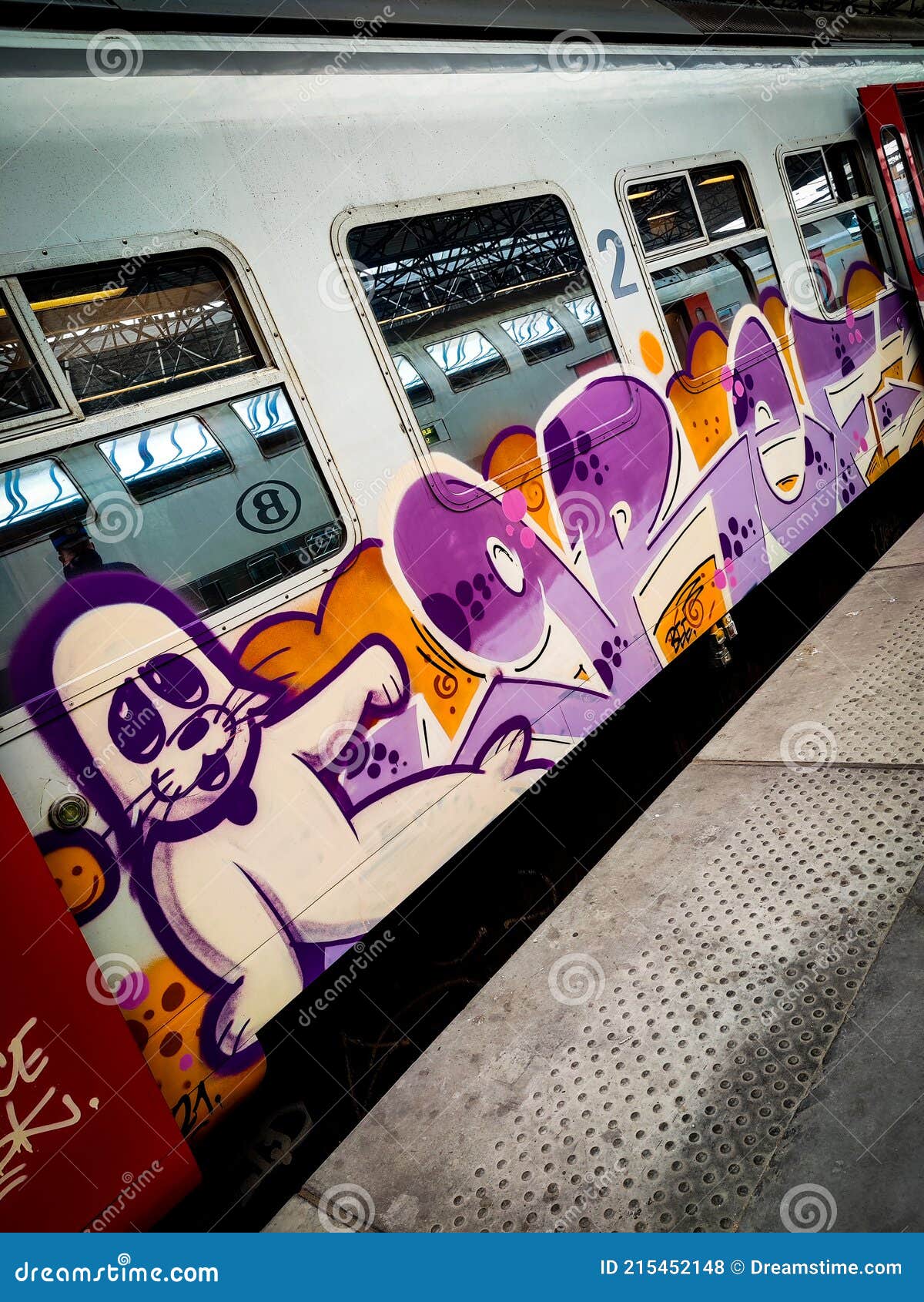 Graffiti Train Stock Photo | CartoonDealer.com #89604216