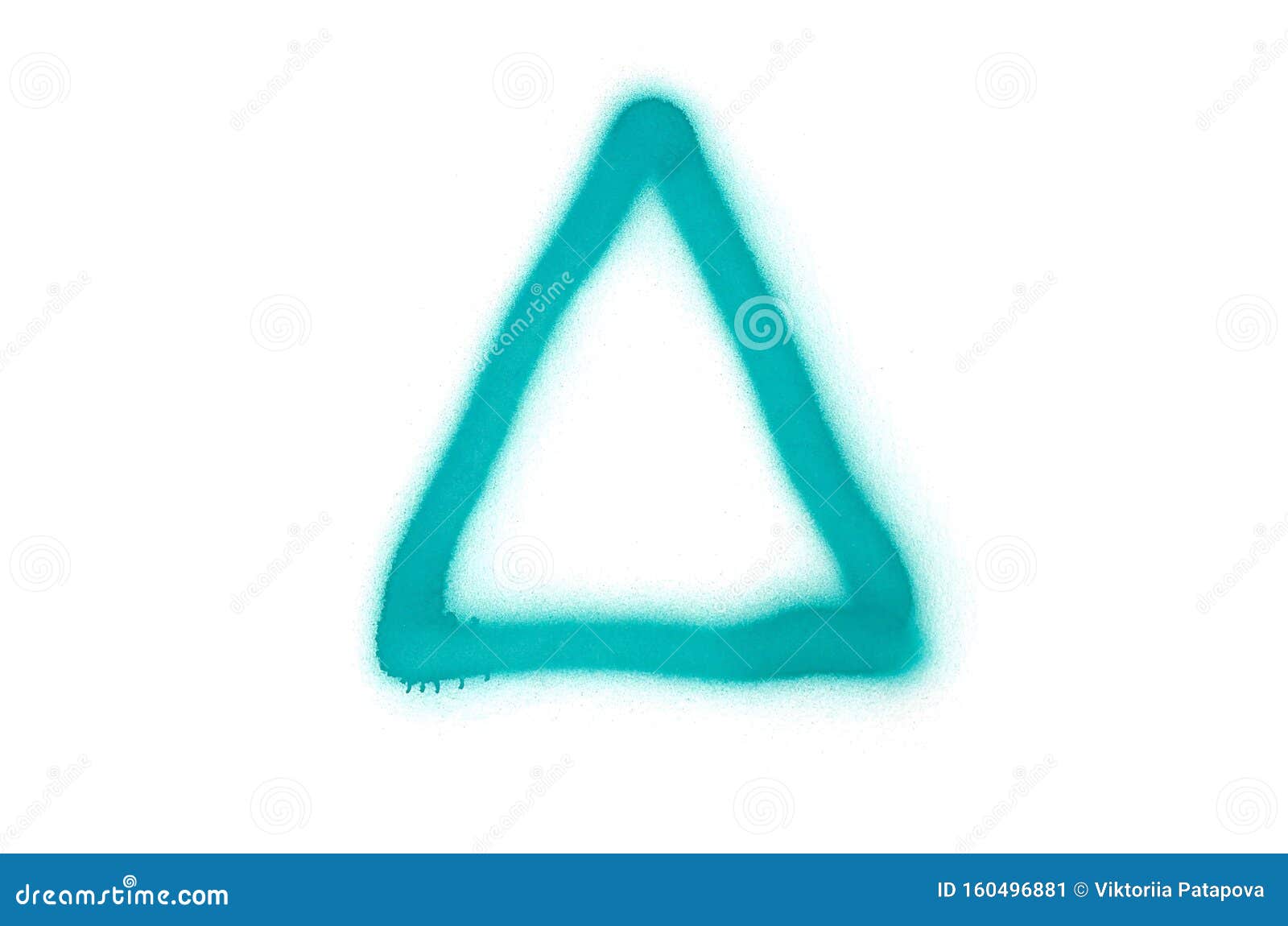 Graffiti Triangle Sign Sprayed On White Isolated Background Stock Image ...