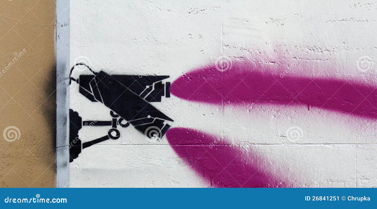 Graffiti: two cameras stock image. Image of design, graphic - 26841251