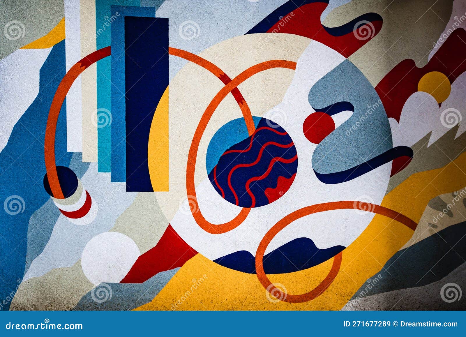 Urban Expression of the City. Drawing on Walls. Background Photo. Great ...