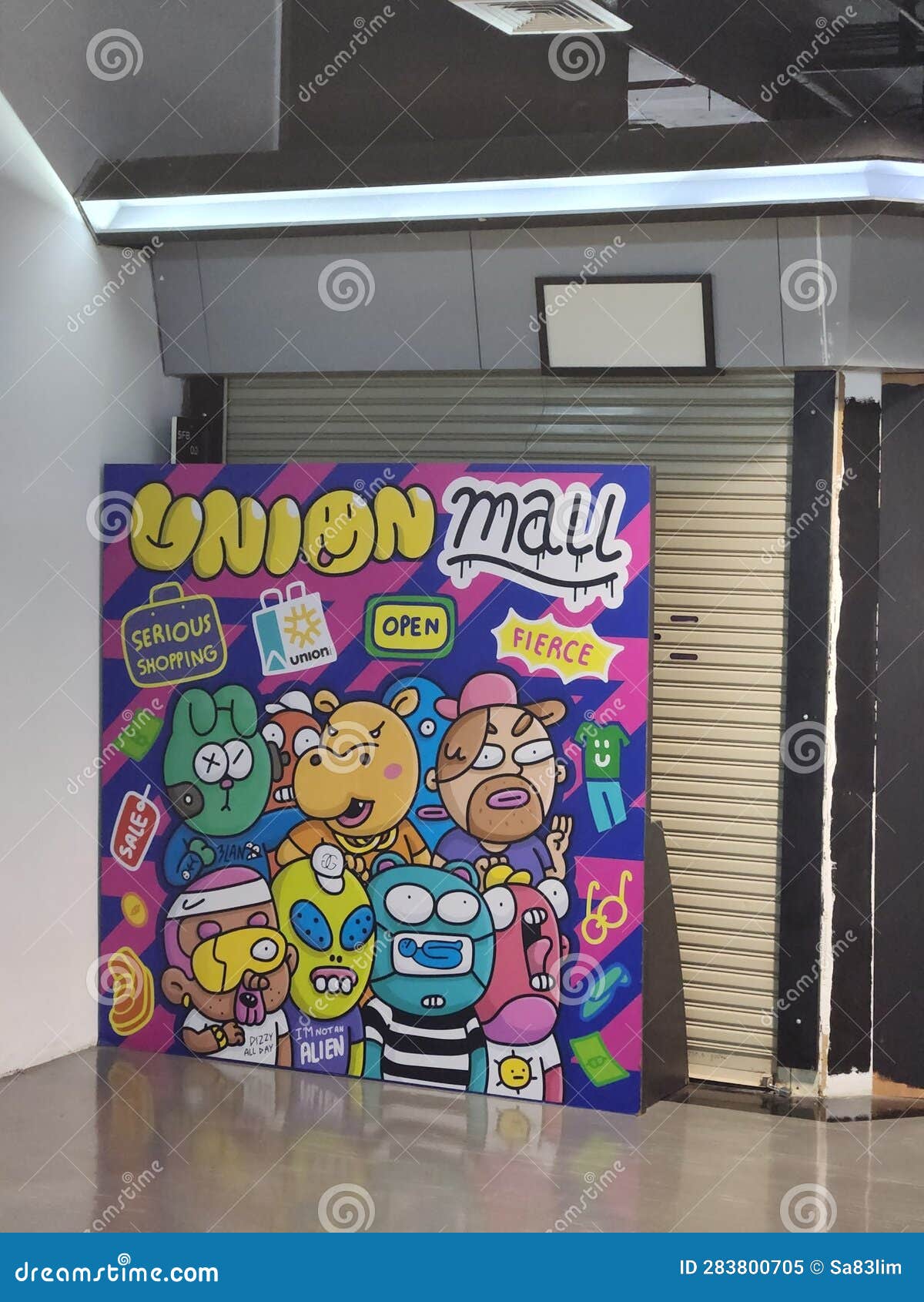 Graffiti in Union Mall in Bangkok, Thailand Editorial Image - Image of ...