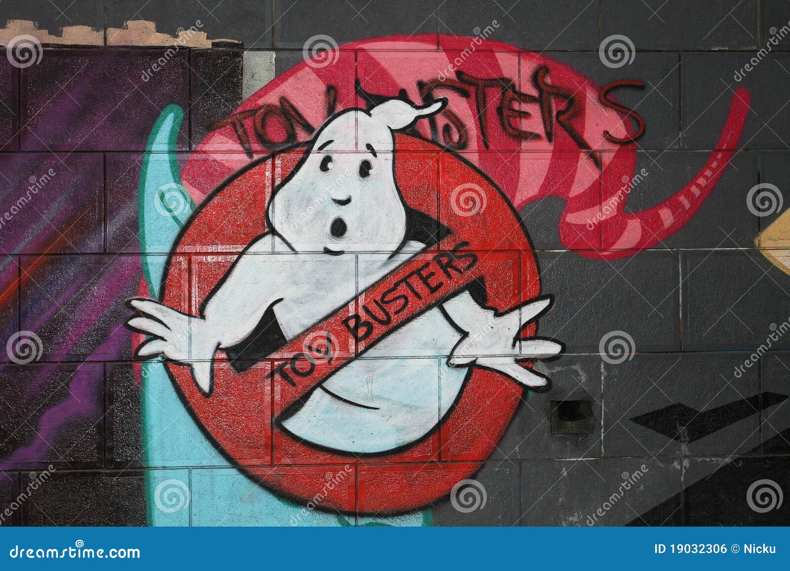 Graffiti van het spook redactionele foto. Image of kleuren - 19032306