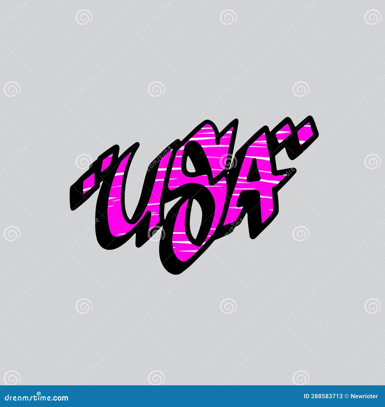 Graffiti Vector Tagging Letter Word Text Stock Vector - Illustration of ...