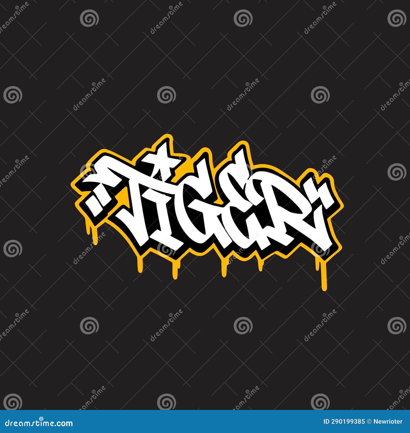 Graffiti Vector Tagging Letter Word Text Street Art Mural Hand Draw ...