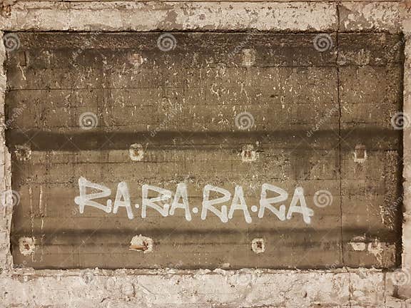Graffiti Vier Abstracte Lettergrepen Van Ra-Ra Stock Foto - Image of ...