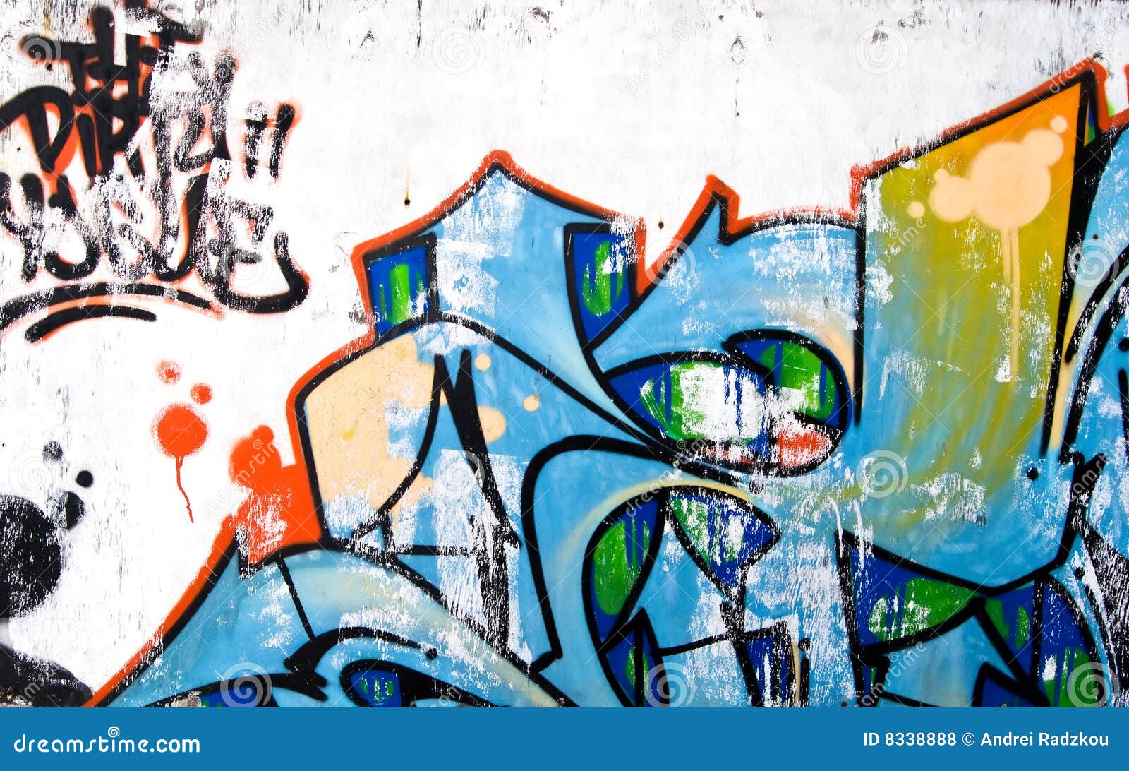 Graffiti on wall editorial stock photo. Image of wall - 8338888