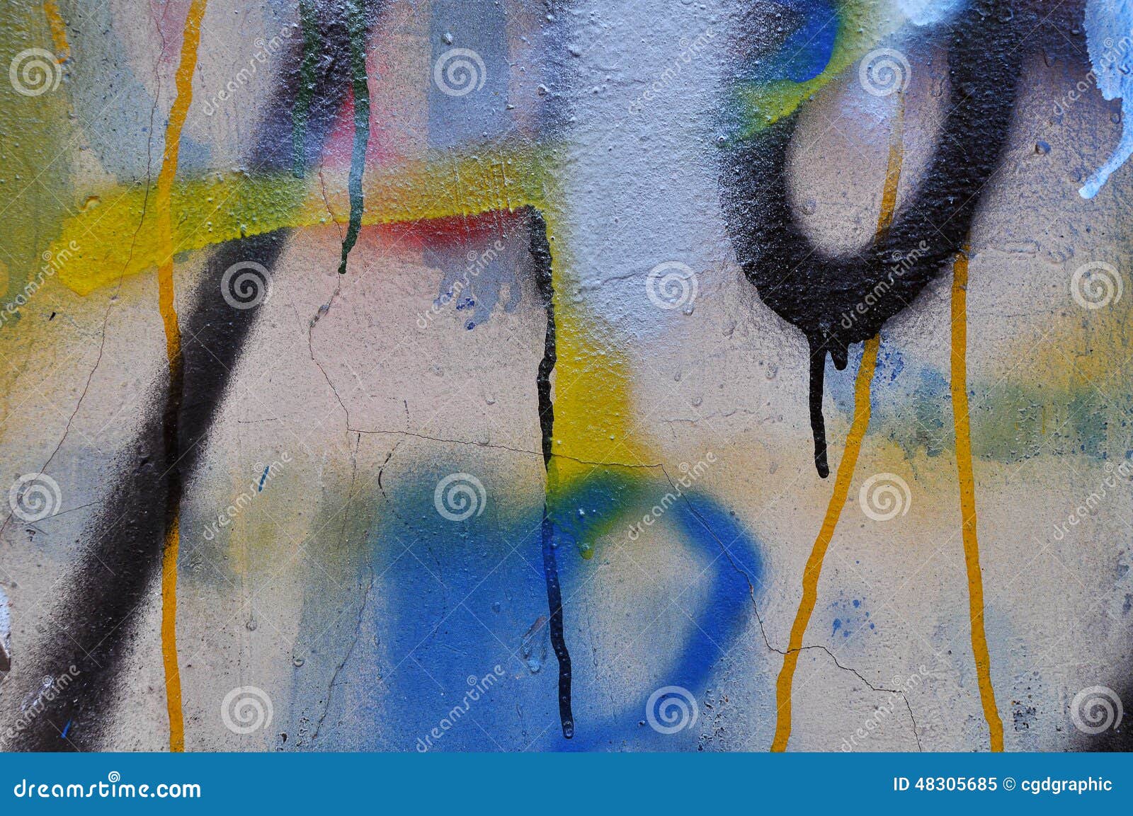 Graffiti Wall stock image. Image of scratched, cracked - 48305685