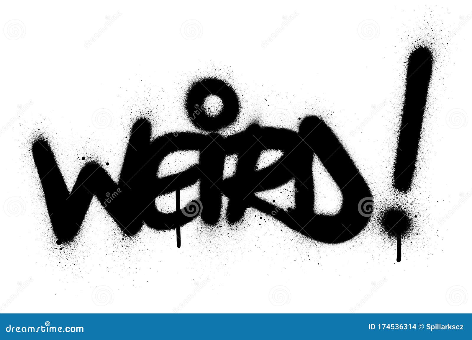 Graffiti Weird Word Sprayed in Black Over White Stock Vector ... Graffiti Weird Word Sprayed in Black Over White Stock Vector ...