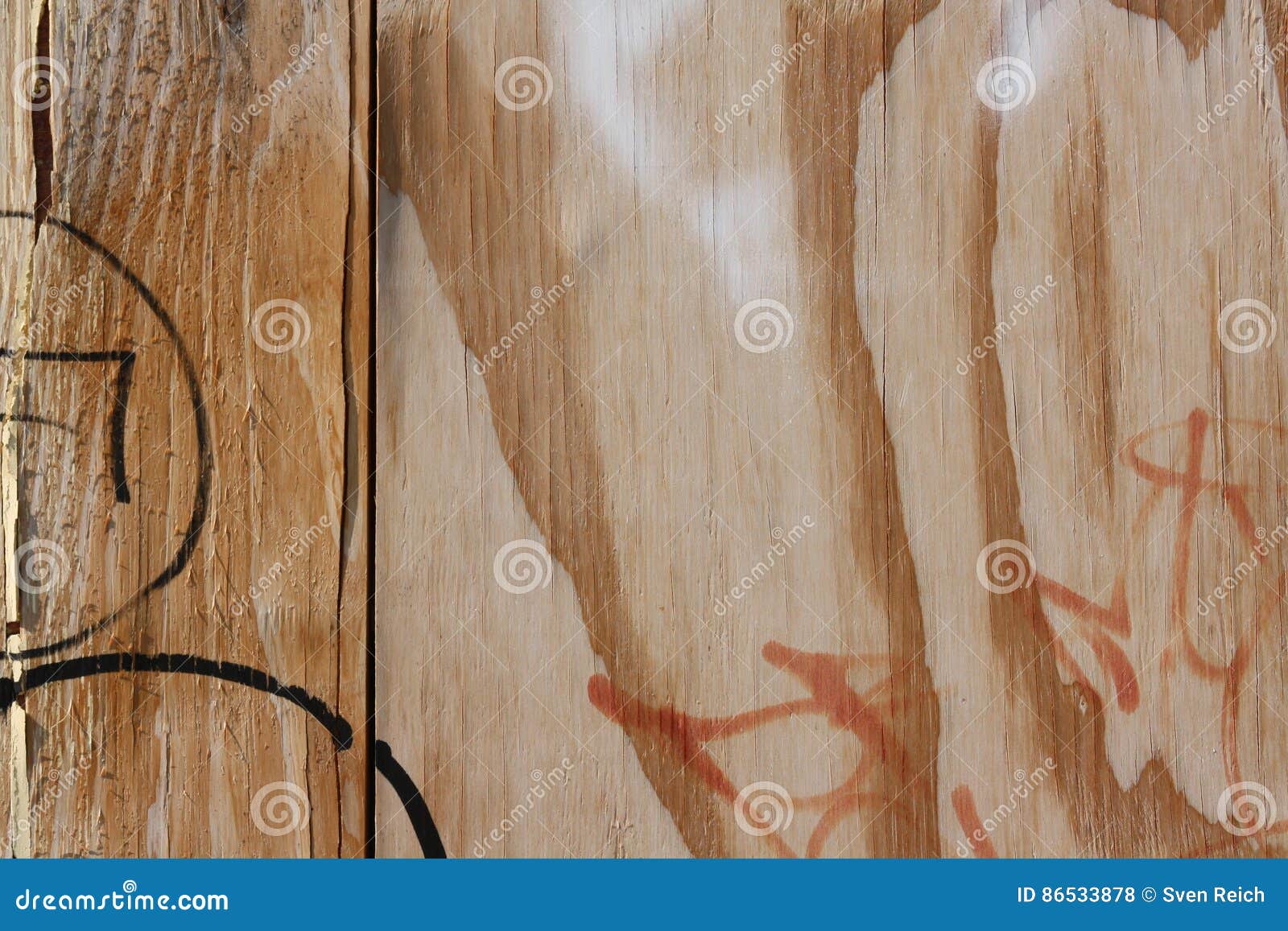 Graffiti on wooden wall stock photo. Image of grunge - 86533878