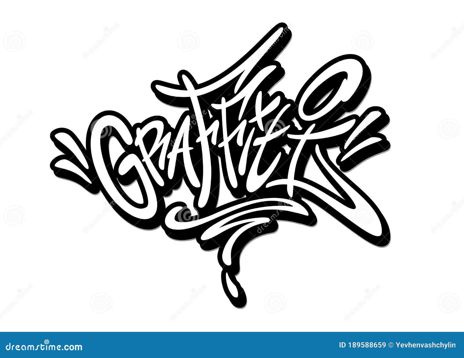 Graffiti Word Drawn by Hand in Graffiti Style. Vector Illustration ...