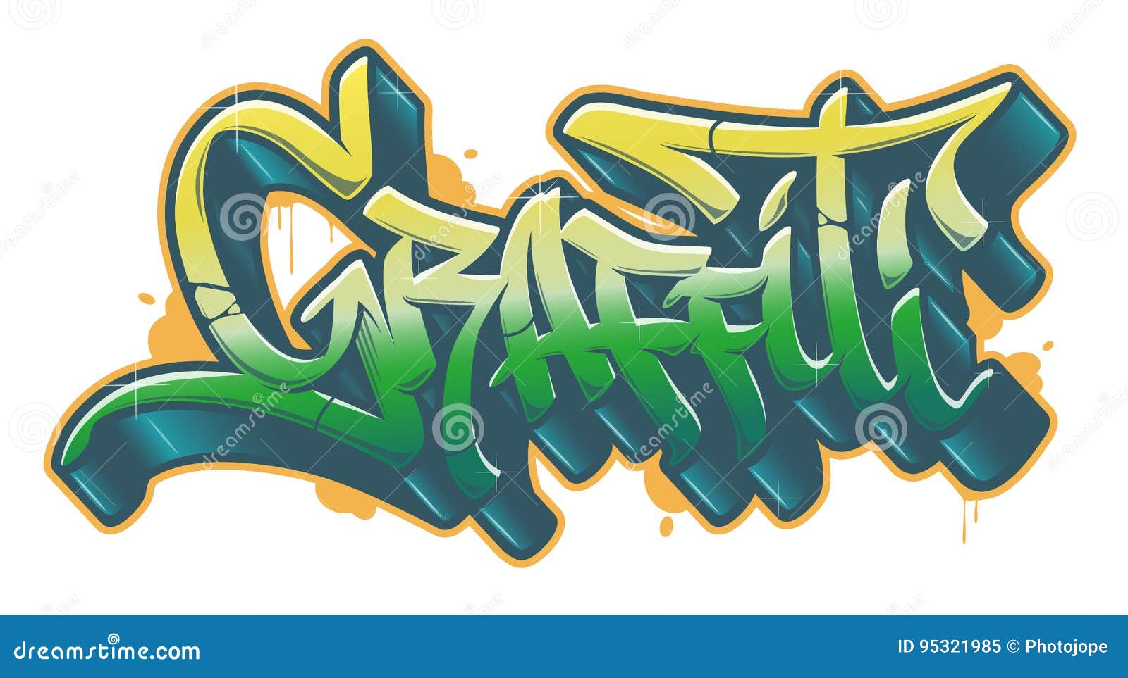 Graffiti. `WTF` Word. Street Art Spray Paint Graffiti Sticker Cartoon ...
