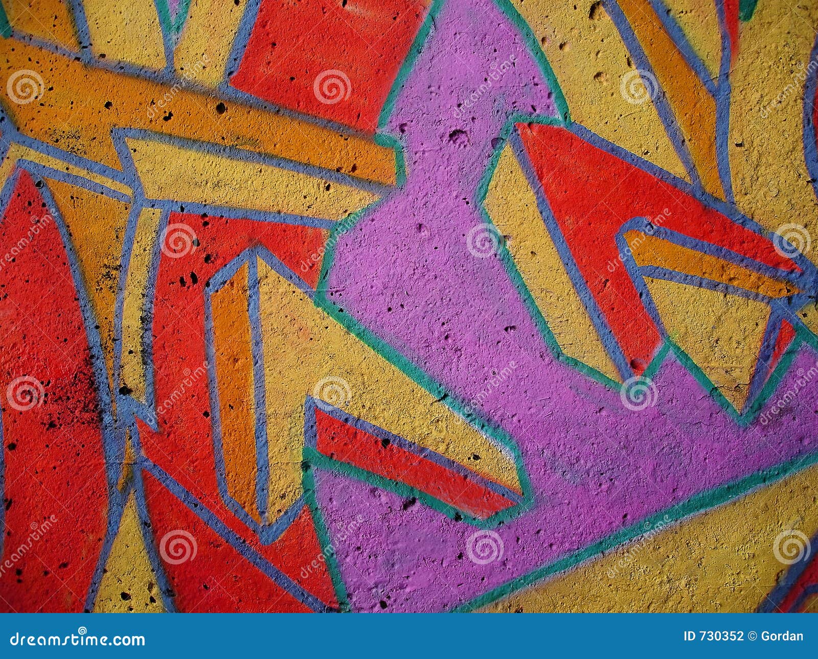 Graffitiwand redaktionelles stockfotografie. Bild von architektur - 730352