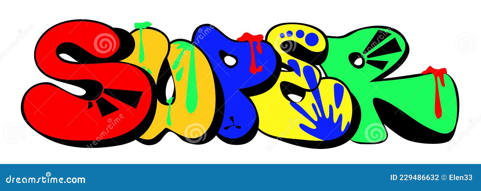 Super Bro Text On Pop Art Background For Raksha Bandhan . Royalty-Free ...