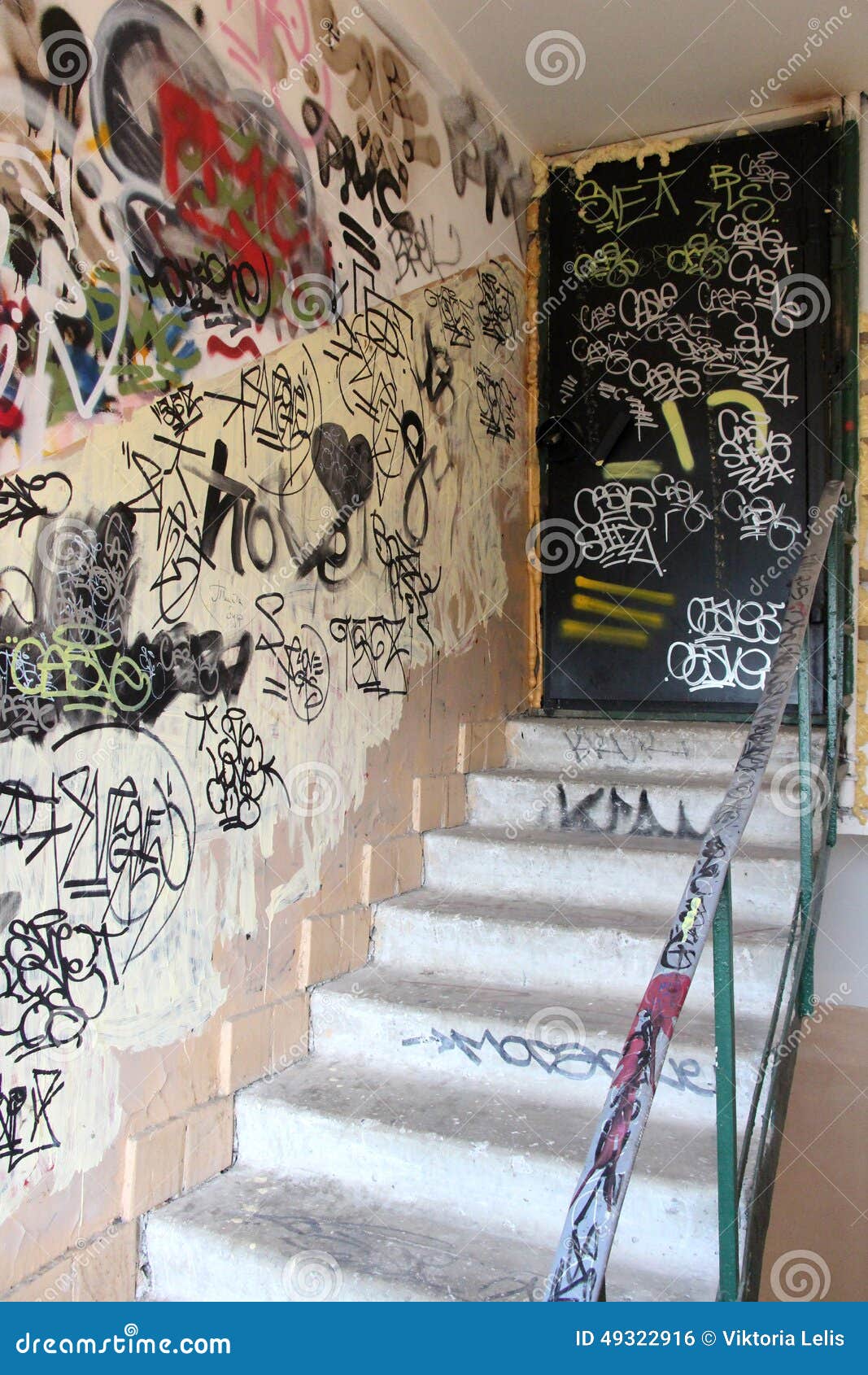 Graffity vandalism stock photo. Image of building, spraypaint - 49322916