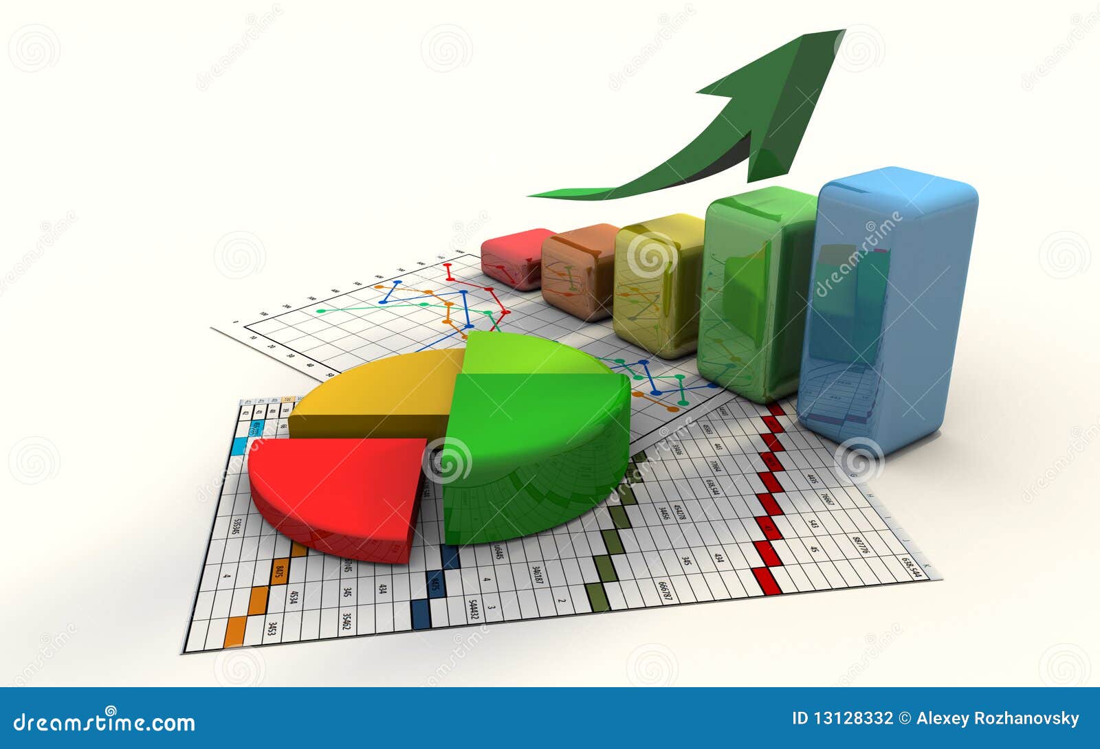 Grafico Commerciale, Diagramma, Schema, Barra Illustrazione di Stock ...